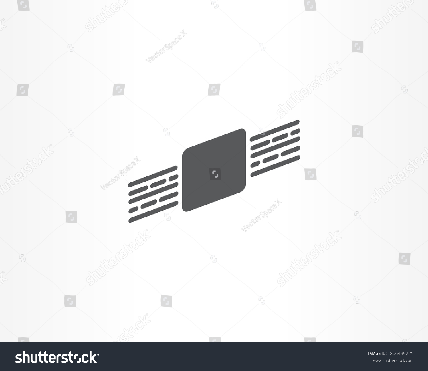 Dotted Line Square Template Stock Vector (Royalty Free) 1806499225 ...