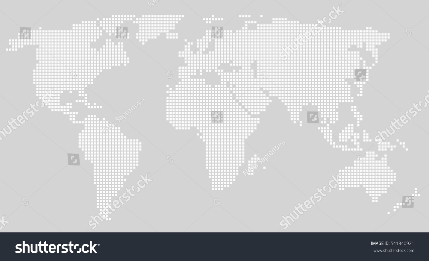 Dotted World Map Vector Illustration Stock Vector (Royalty Free) 541840921