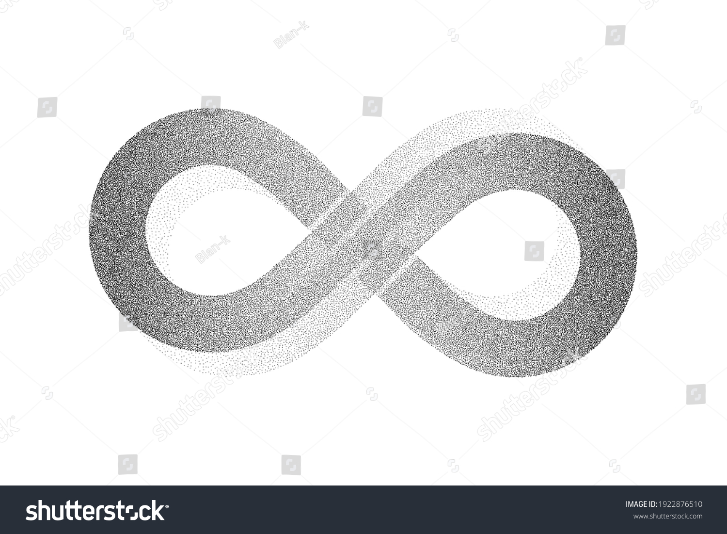 Vektor Stok Dotwork Infinity Symbol Pattern Vector Background (Tanpa ...
