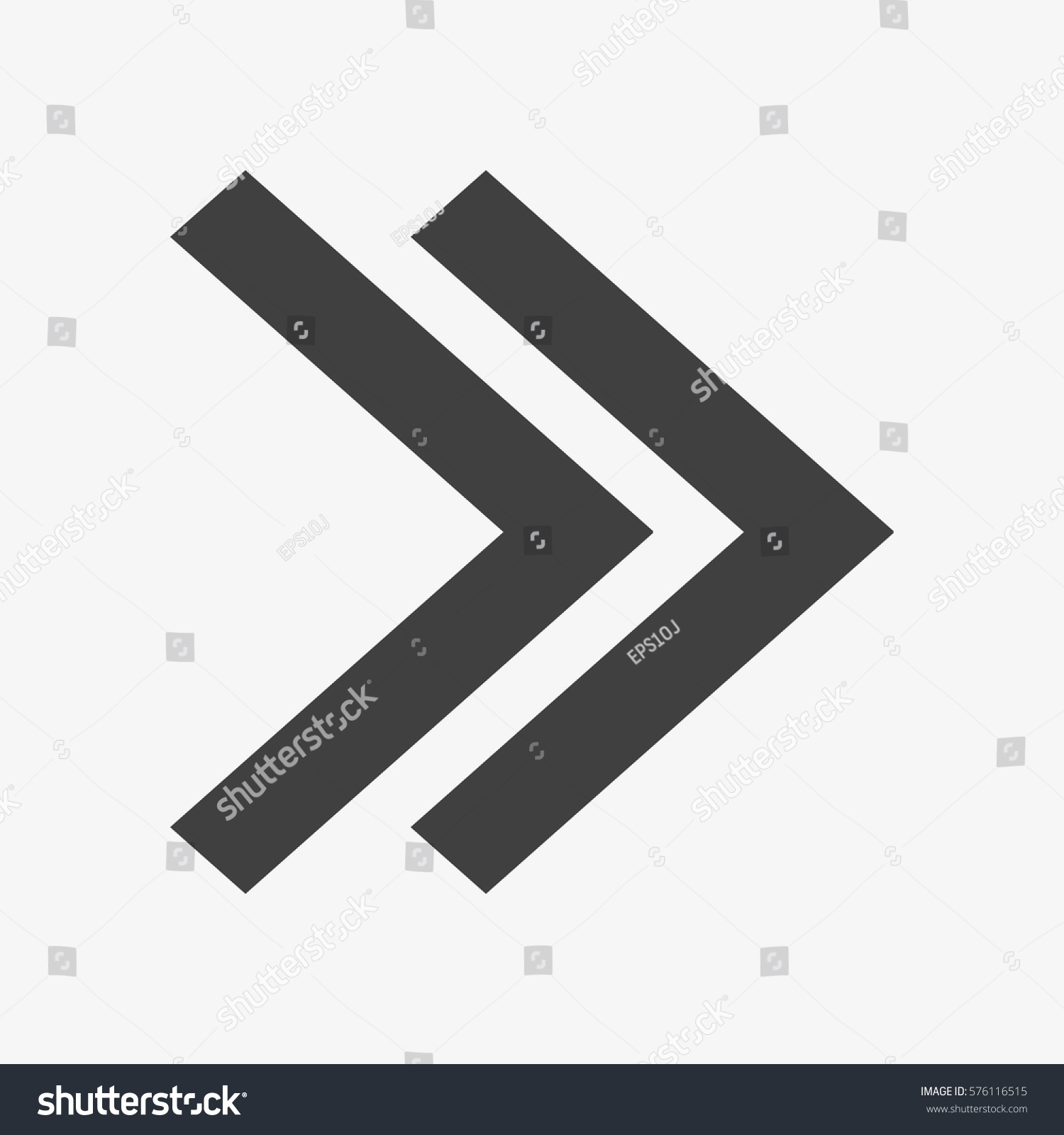 Double Arrow Icon Vector Eps10 Arrow Stock Vector (Royalty Free ...