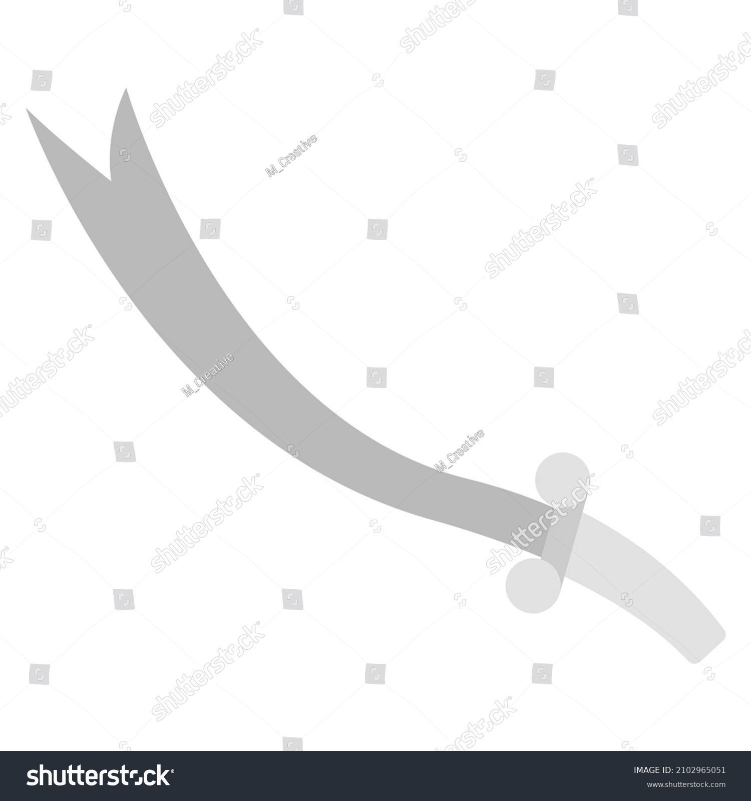 Double Edged Sword Flat Clipart Vector Stock Vector (Royalty Free ...