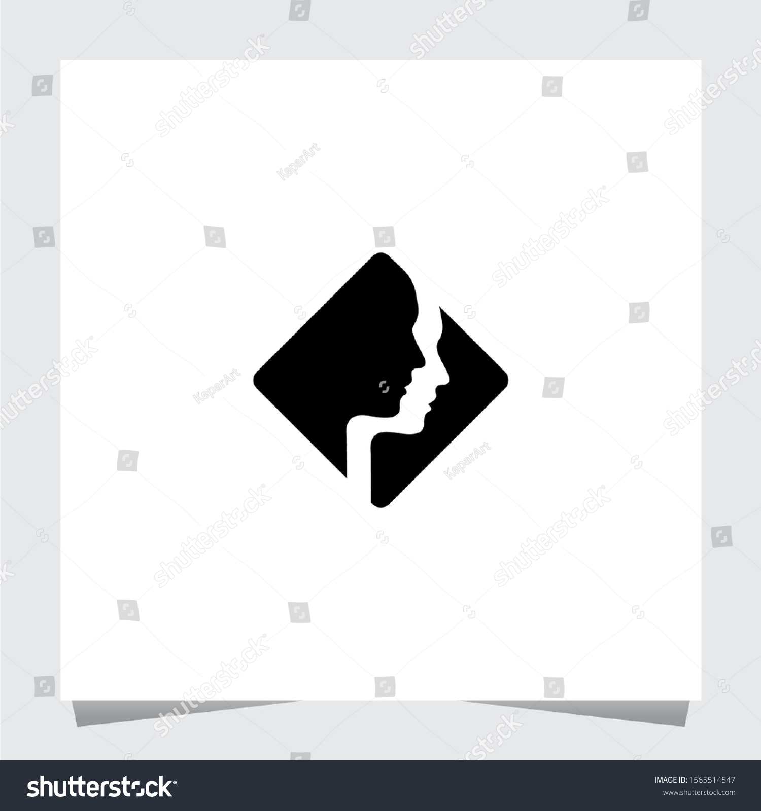 Double Face Logo Inspirations Template Stock Vector (Royalty Free ...