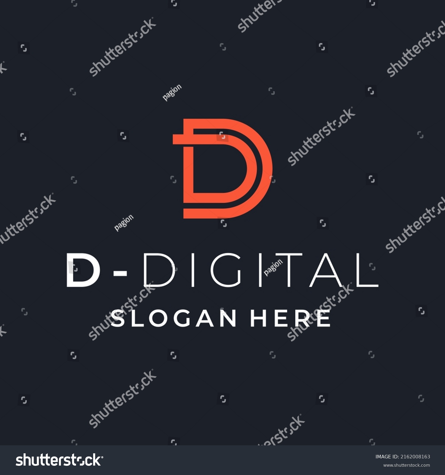 Double Letter D Simple Logo Design Stock Vector (Royalty Free ...