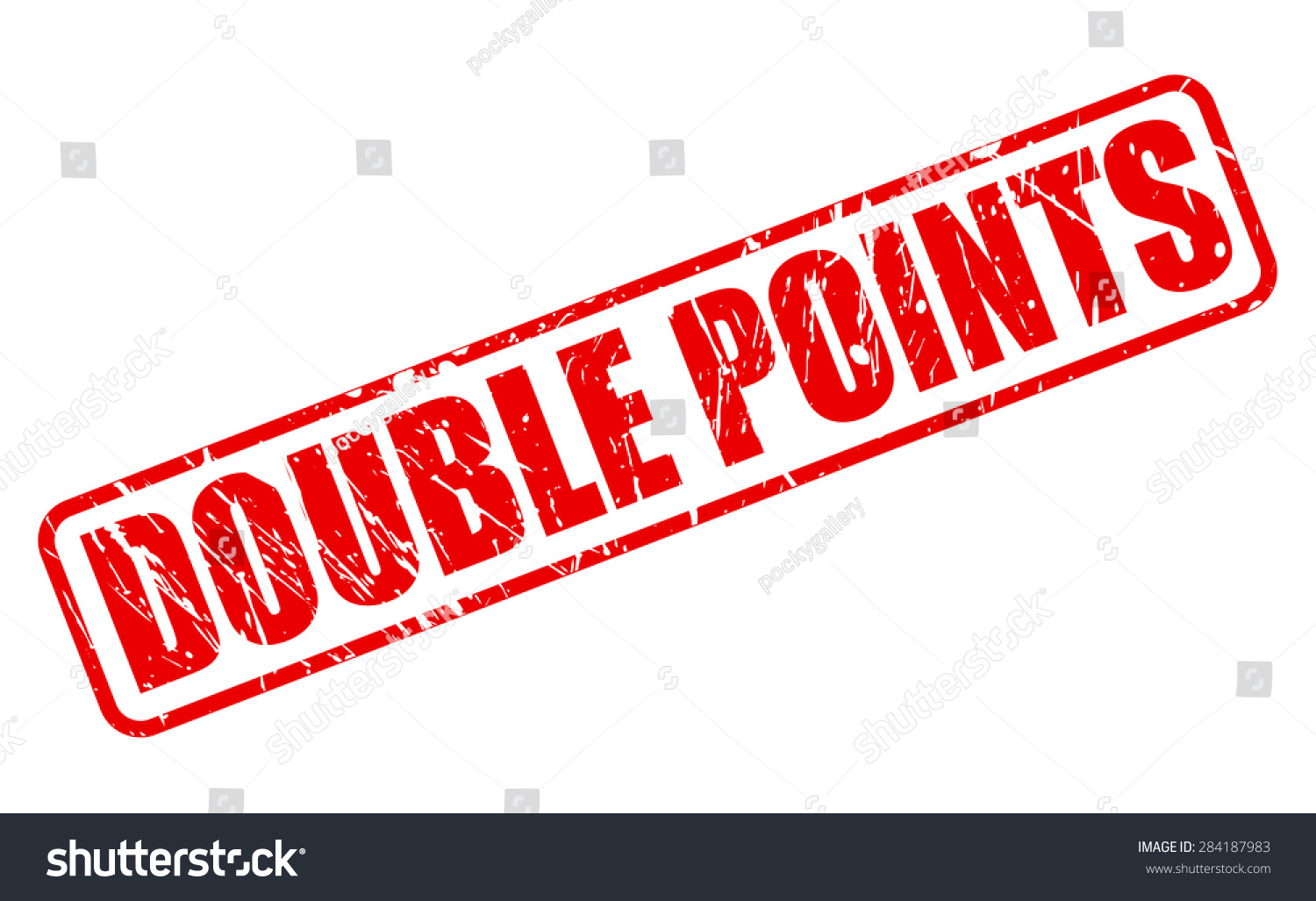 Double Points Red Stamp Text On Stock Vector (Royalty Free) 284187983