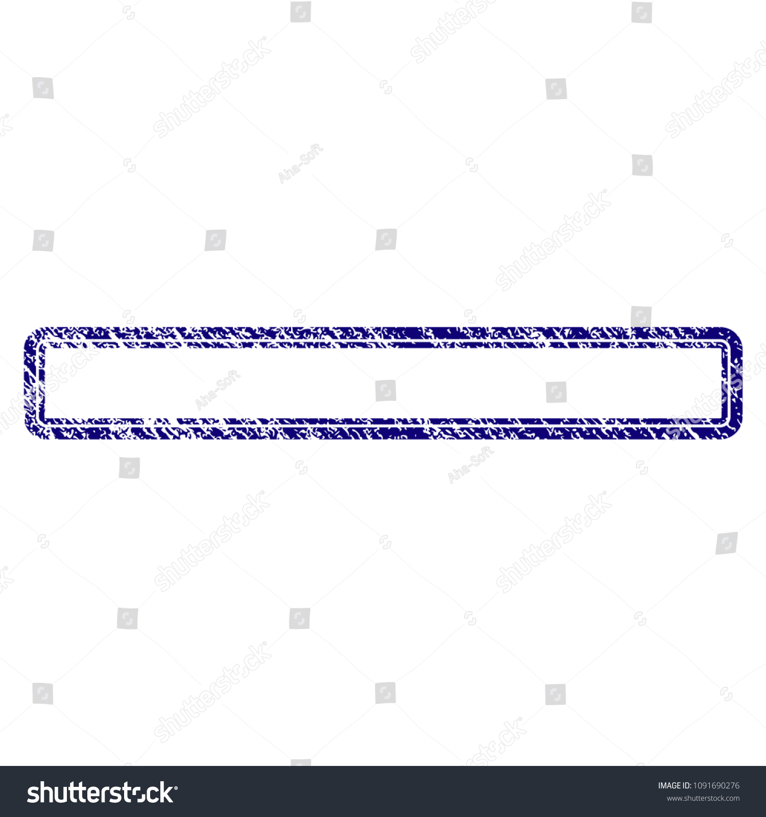 Double Rounded Rectangle Frame Grunge Textured Stock Vector (Royalty ...