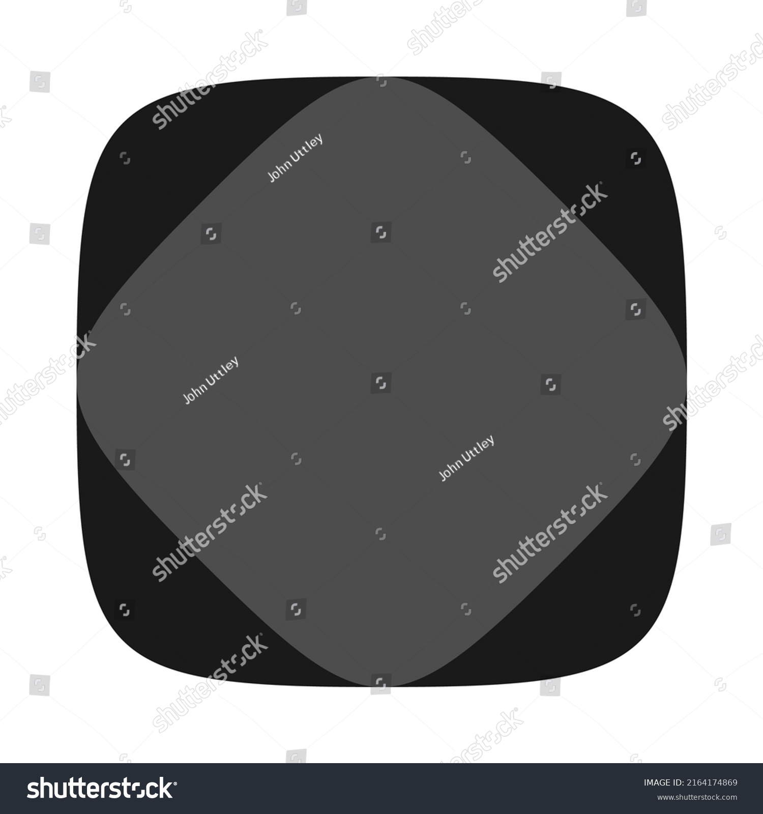Double Squircle Rounded Square Shape Icon Stock Vector (Royalty Free ...