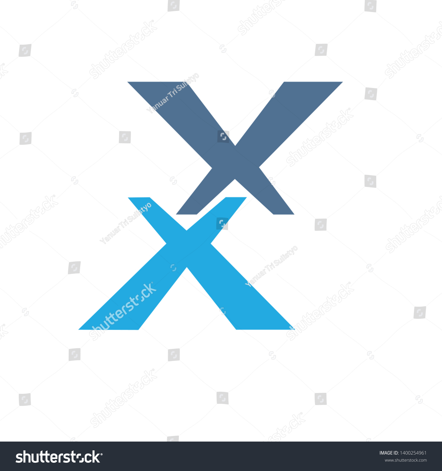 Double X Logo Letter Vector Illustrator Stock Vector (Royalty Free ...