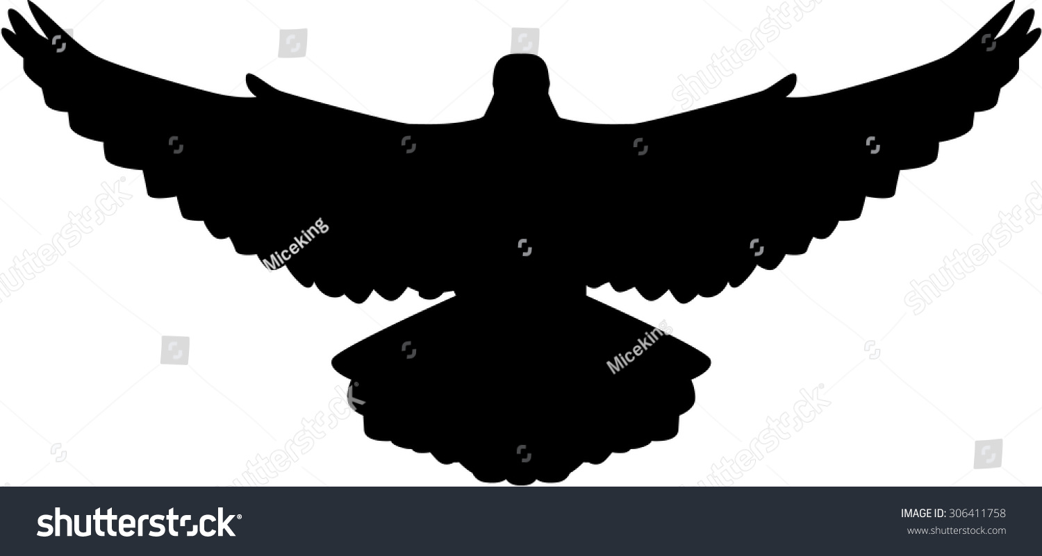 Dove Flying Stock Vector (Royalty Free) 306411758 | Shutterstock