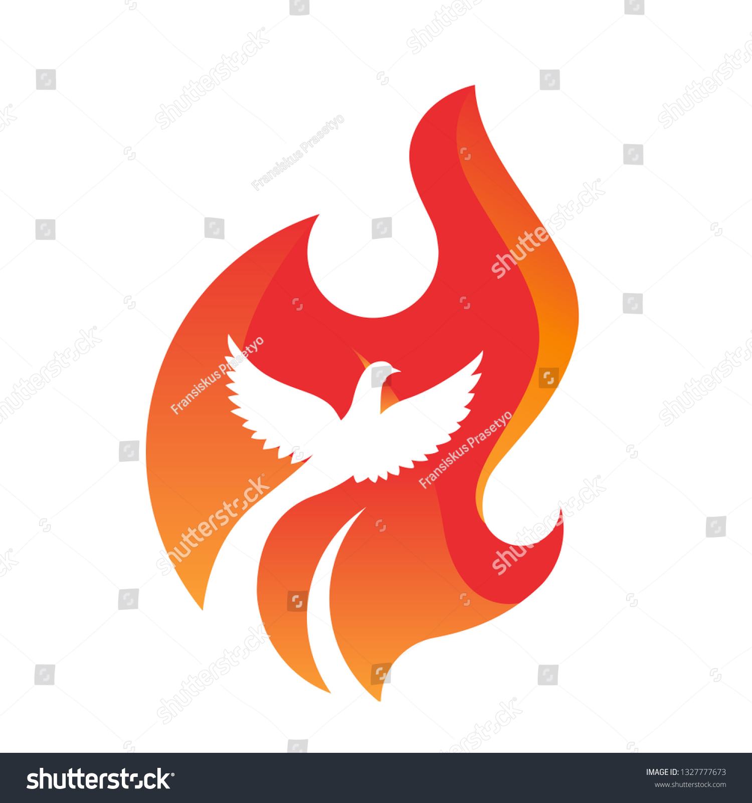Dove Flying Fire Background: เวกเตอร์สต็อก (ปลอดค่าลิขสิทธิ์ ...