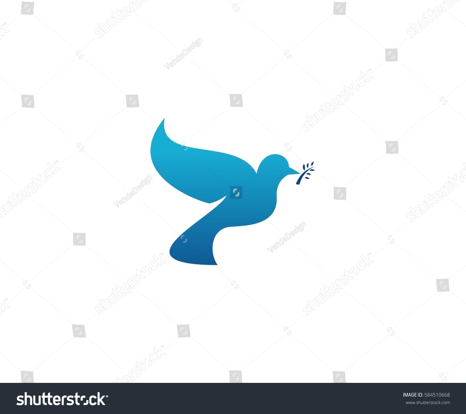 Dove Logo Stock Vector (Royalty Free) 584510668 | Shutterstock