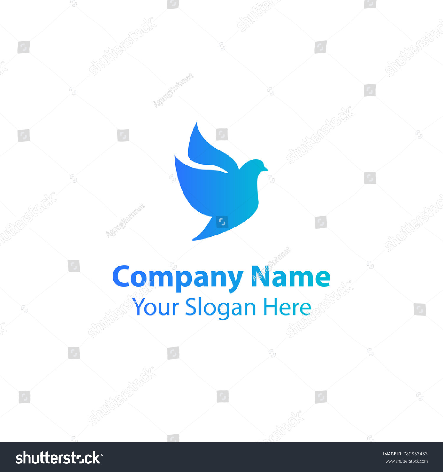 Dove Logo Design Stock Vector (Royalty Free) 789853483