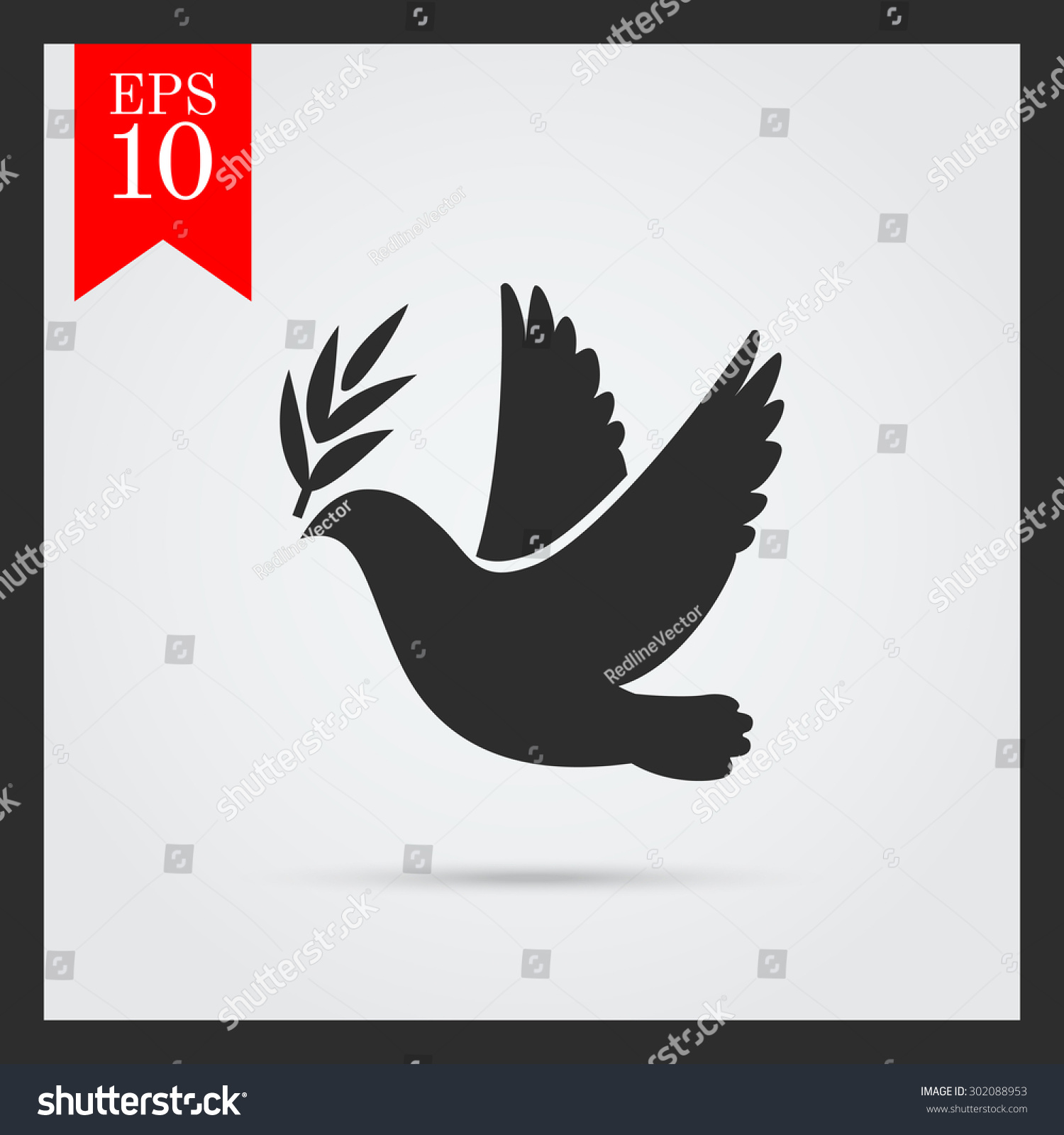 Dove Peace Icon Flying Bird Peace Stock Vector (Royalty Free) 302088953 Dove Peace Icon Flying Bird Peace Stock Vector (Royalty Free) 302088953