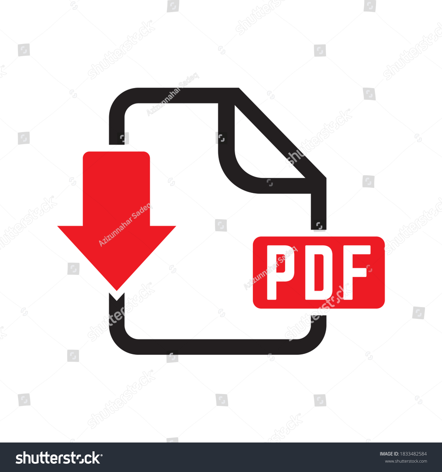 Download Logo Icon Design Vector Stock Vector (Royalty Free) 1833482584 ...