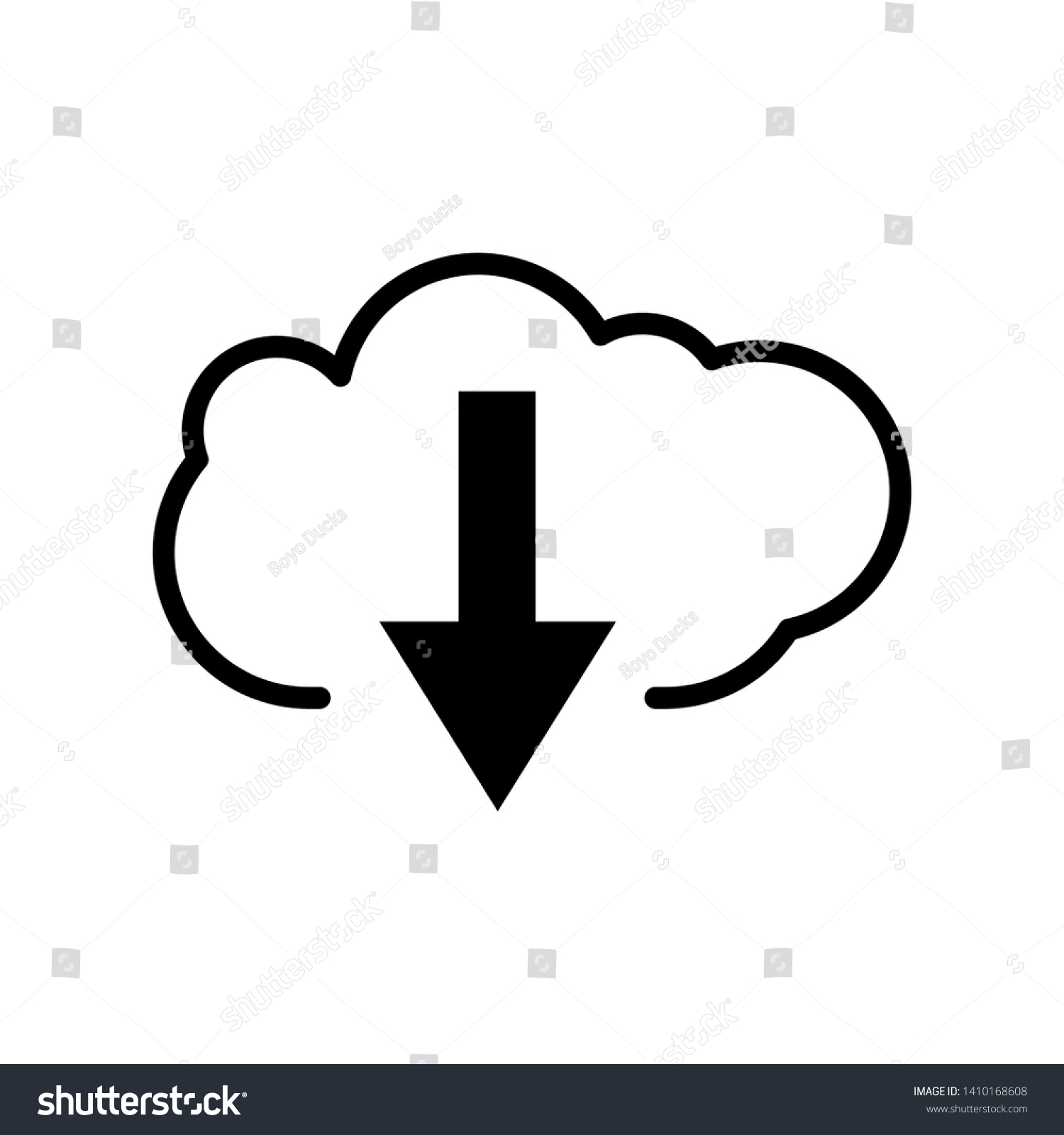 Download Vector Icon Install Symbol Modern Stock Vector (Royalty Free ...