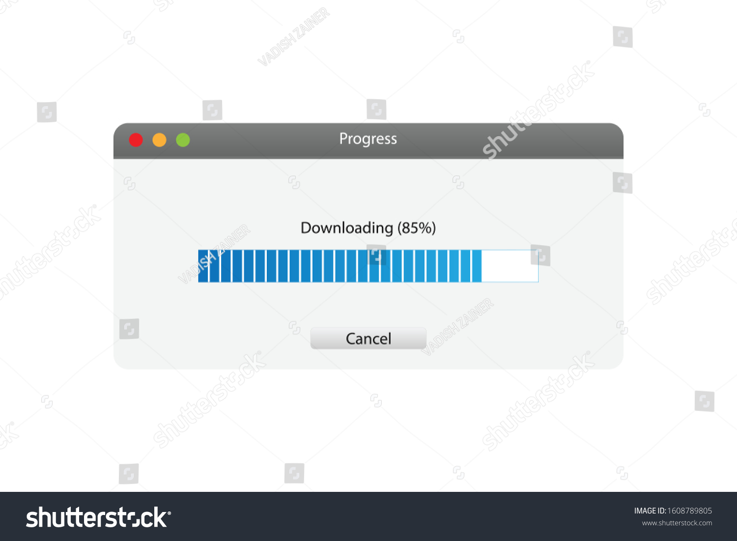 Downloading Data Window Progress Bar Interface: เวกเตอร์สต็อก (ปลอดค่า ...
