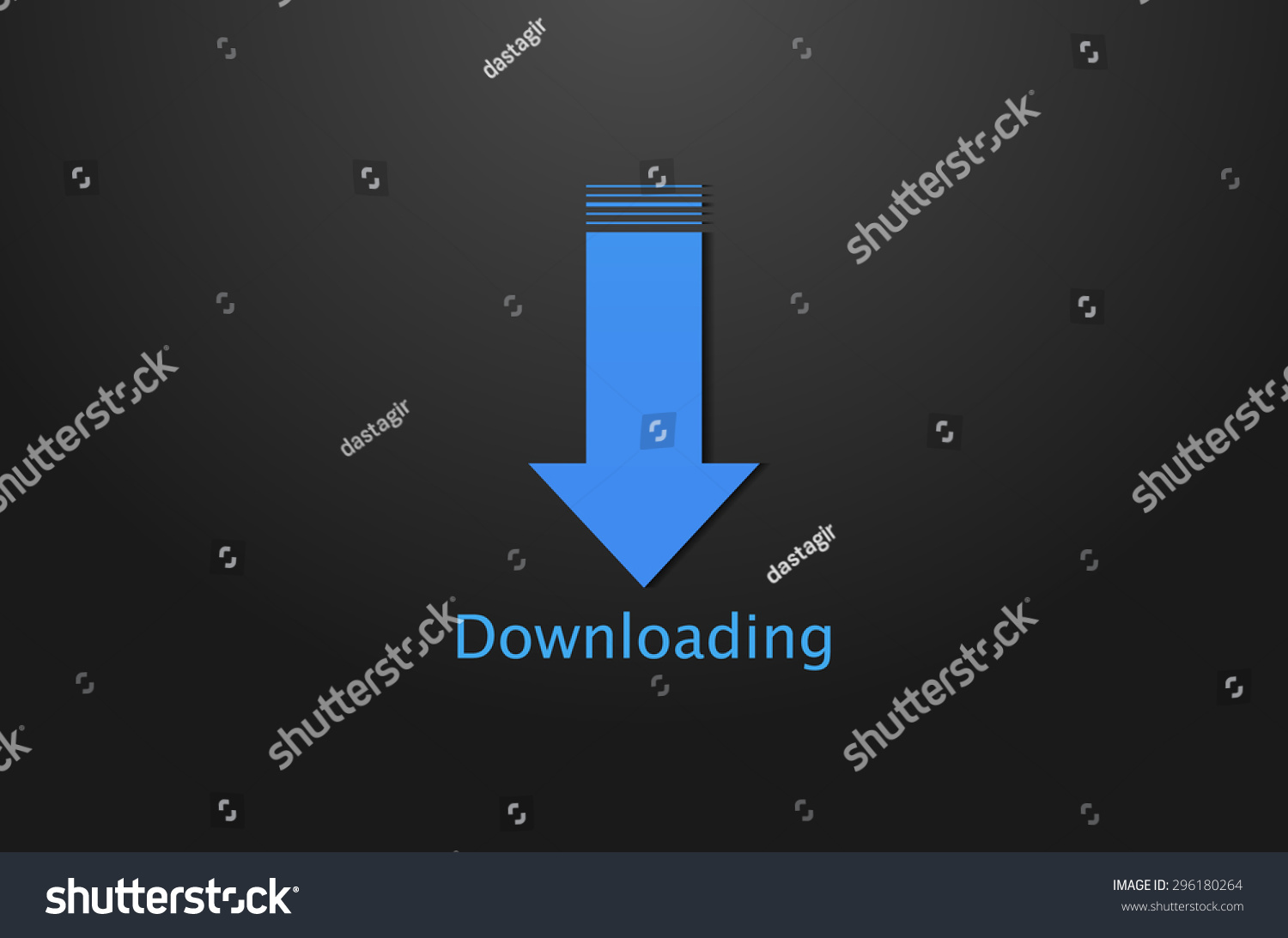 Downloading Icon Stock Vector (Royalty Free) 296180264 | Shutterstock