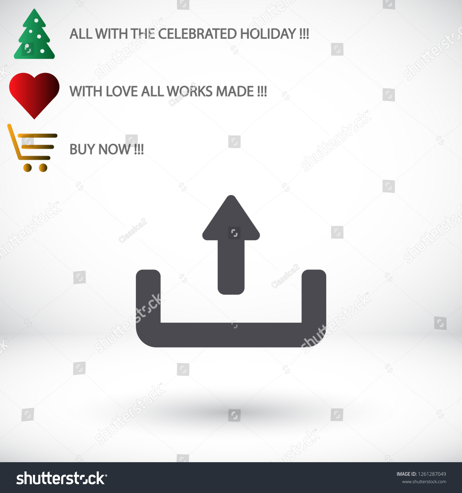 Downloading Vector Icon Stock Vector (Royalty Free) 1261287049 ...
