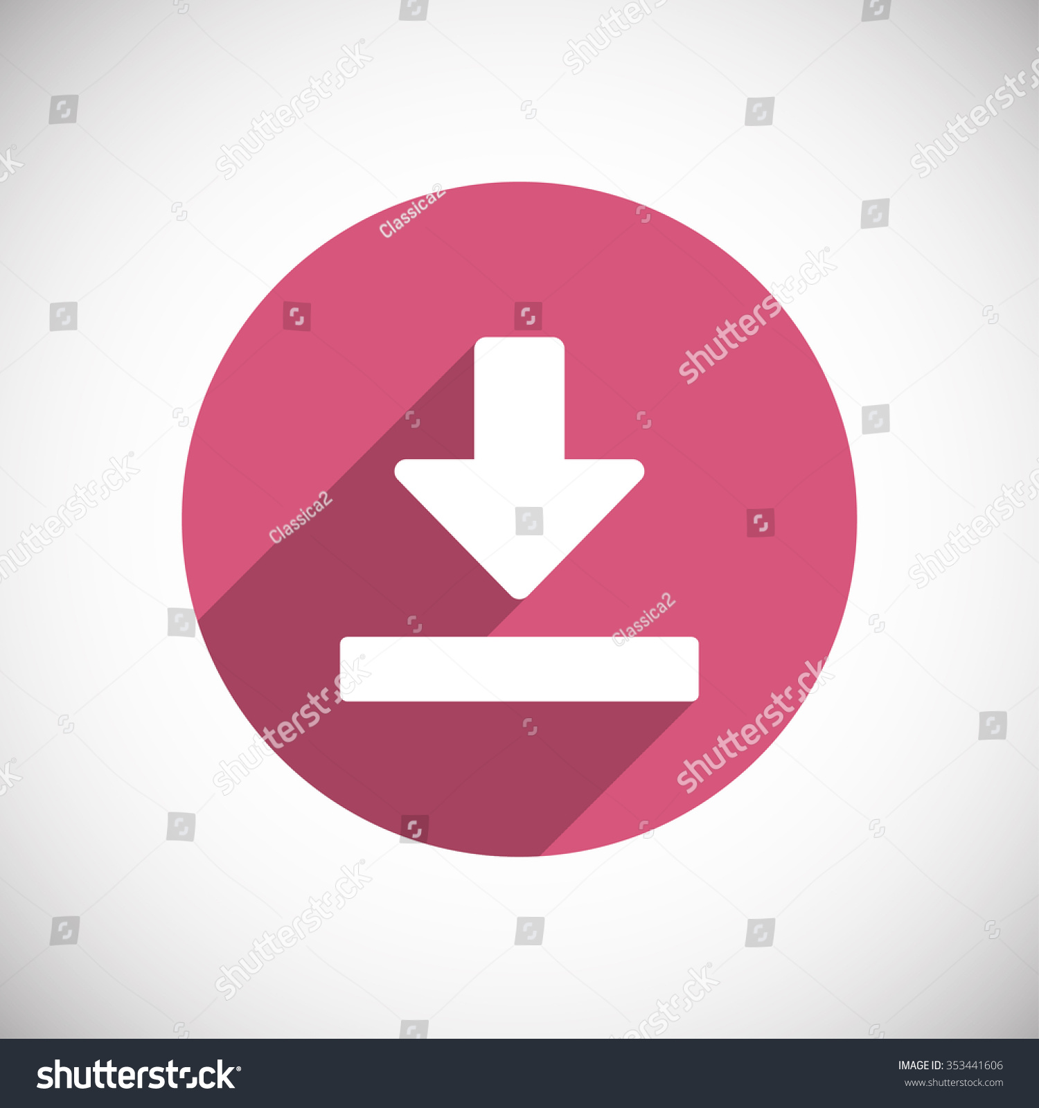 Downloading Vector Icon Stock Vector (Royalty Free) 353441606 ...