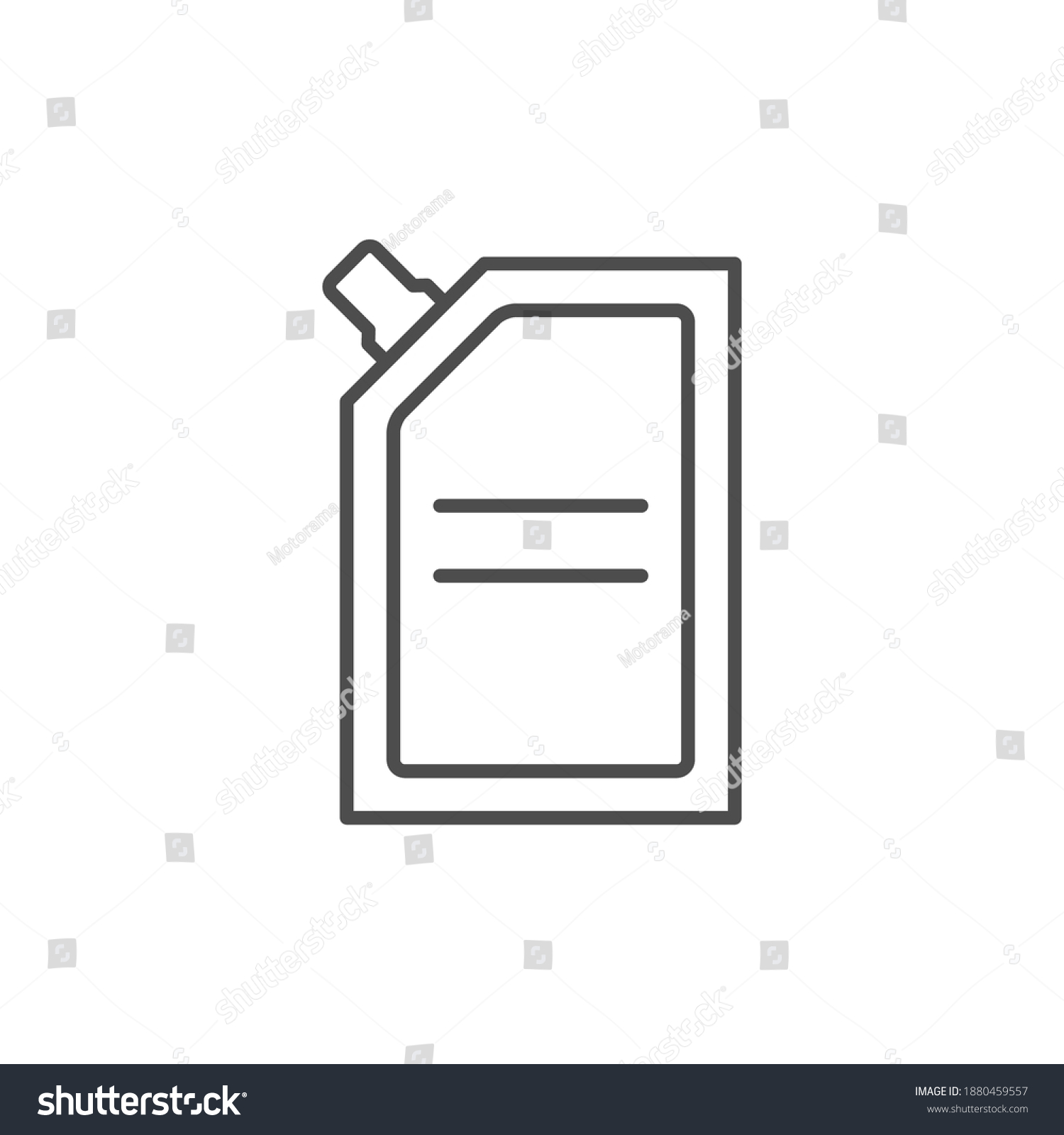Doy Pack Package Line Outline Icon Stock Vector (Royalty Free) 1880459557
