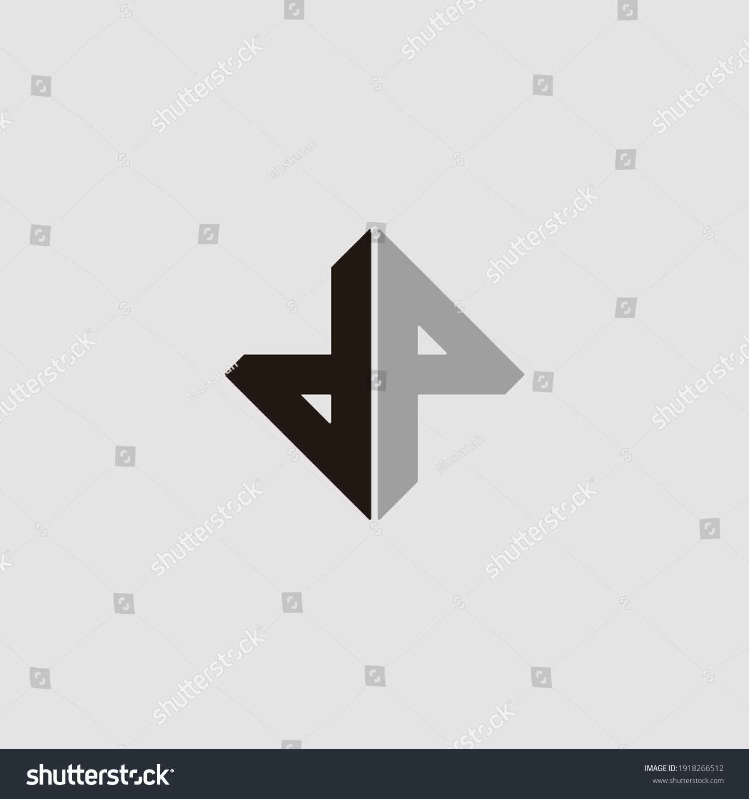Dp Letter Vector Logo Modern Unique Stock Vector (Royalty Free ...