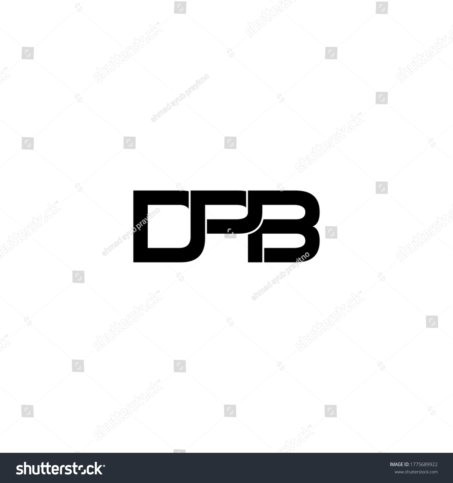 Dpb Letter Original Monogram Logo Design: เวกเตอร์สต็อก (ปลอดค่า ...