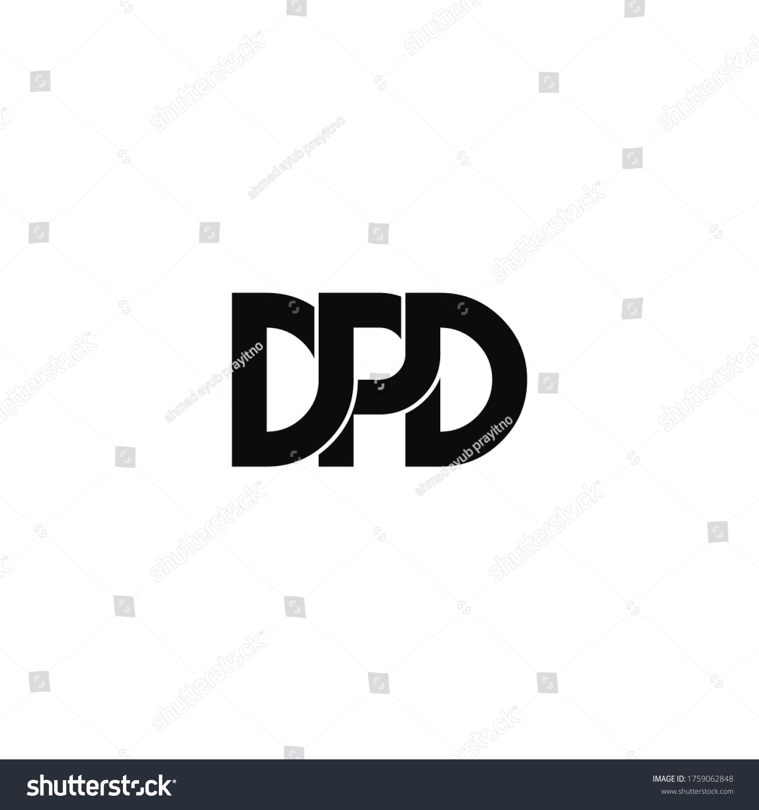 Dpd Letter Original Monogram Logo Design Stock Vector (Royalty Free ...