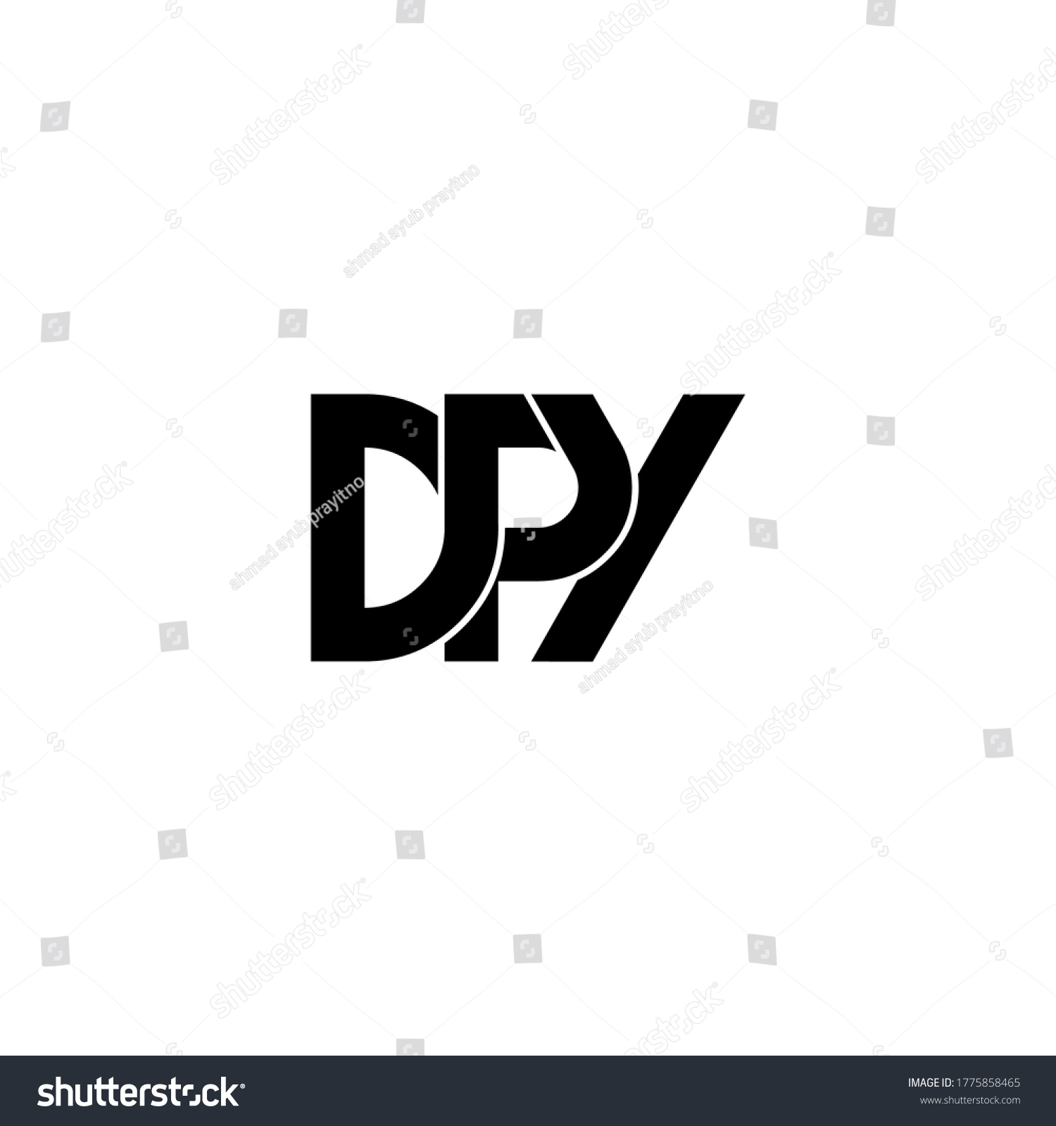 Dpy Letter Original Monogram Logo Design: เวกเตอร์สต็อก (ปลอดค่า ...