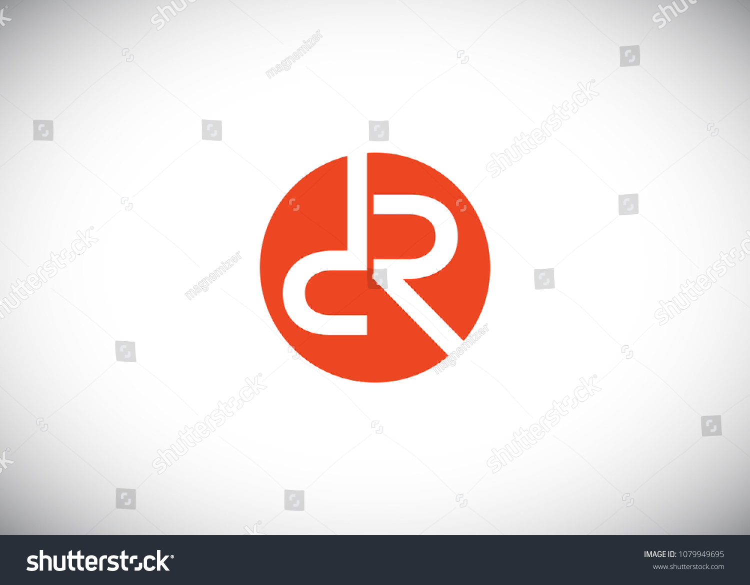Dr Initial Logo Designs Circle Background Stock Vector (Royalty Free ...