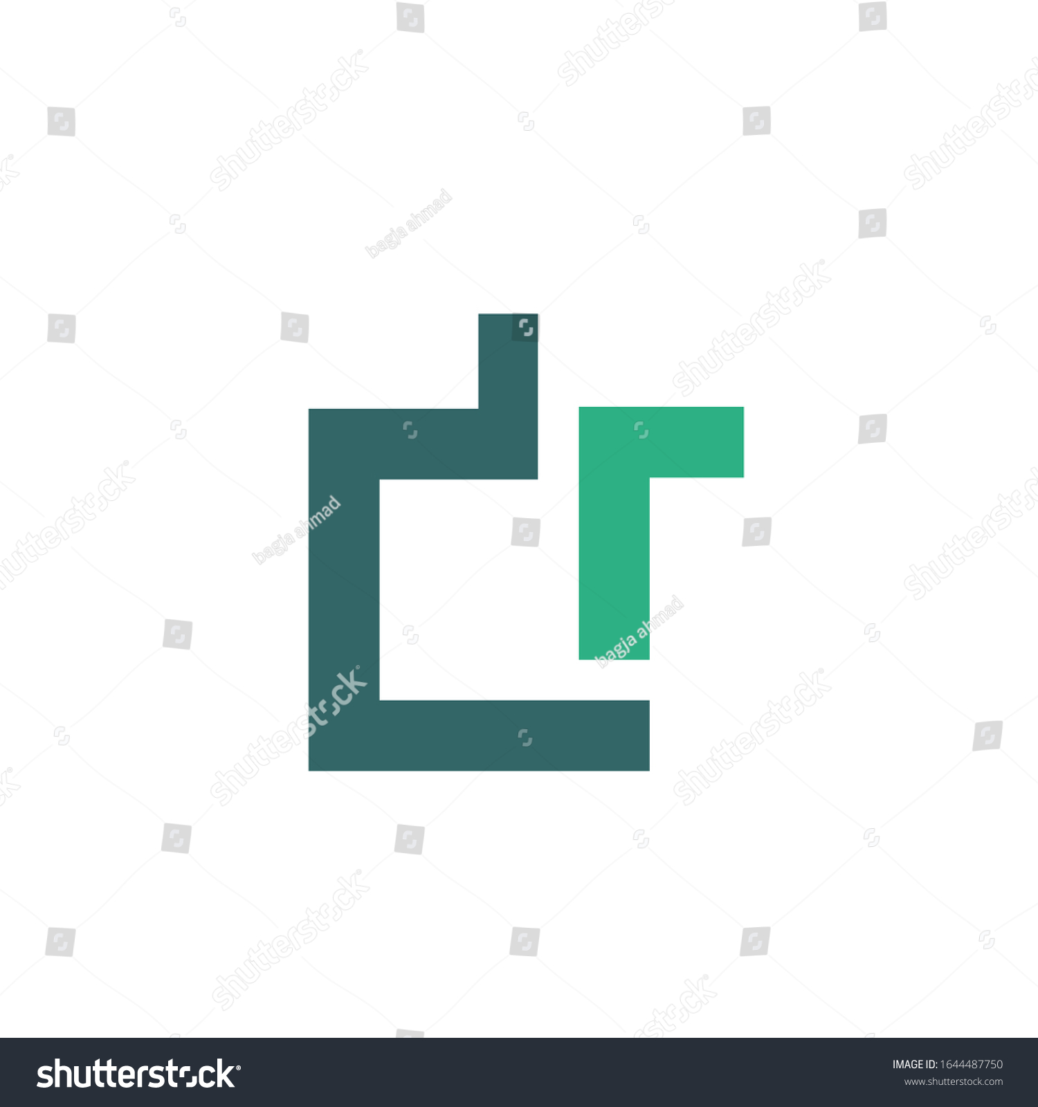 Dr Logo Design Vector Sign Template Stock Vector (Royalty Free) 1644487750