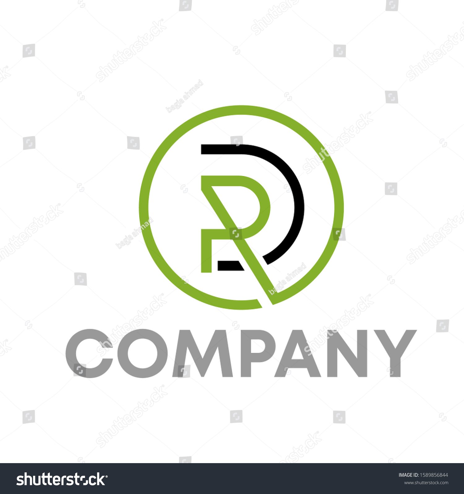 Dr Logo Icon Design Template Sign Stock Vector (Royalty Free) 1589856844