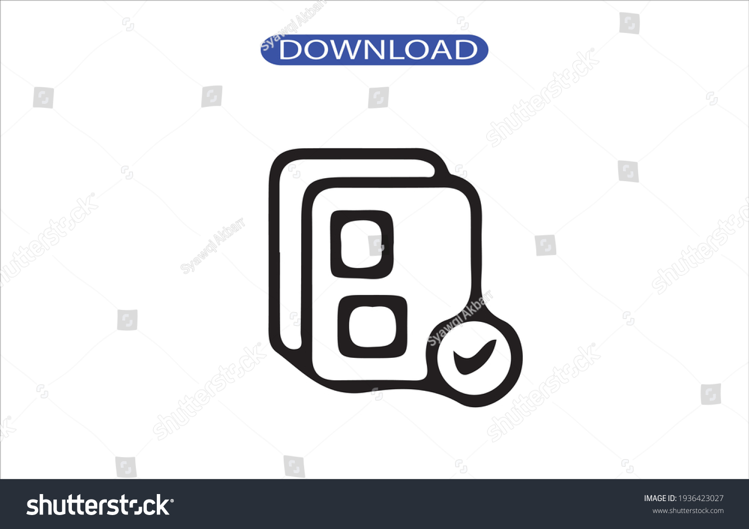 Draft Icon Logo High Resolution Stock Vector (Royalty Free) 1936423027 ...