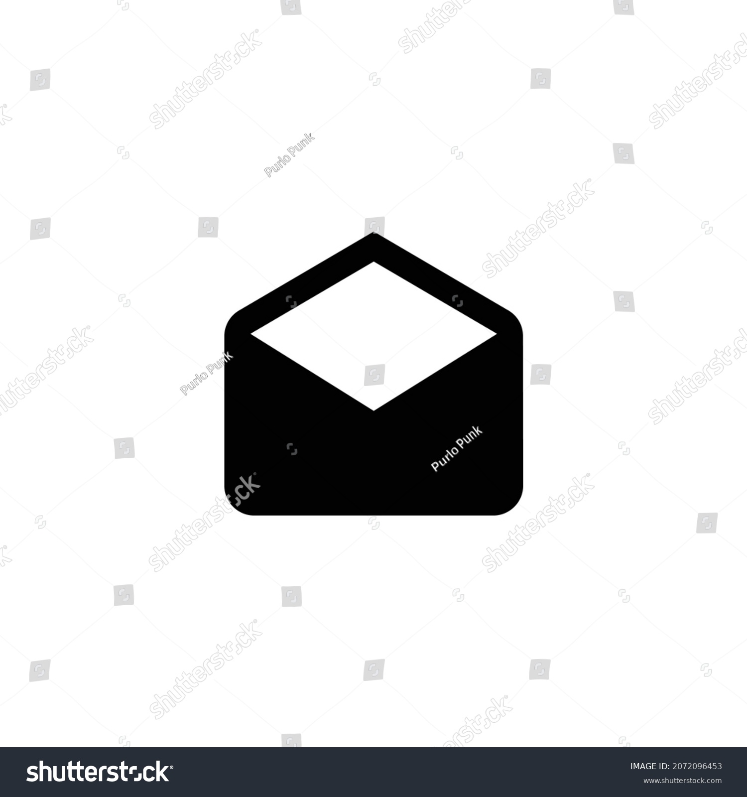 Drafts Icon Flat Style Design Isolated Stock Vector (Royalty Free ...