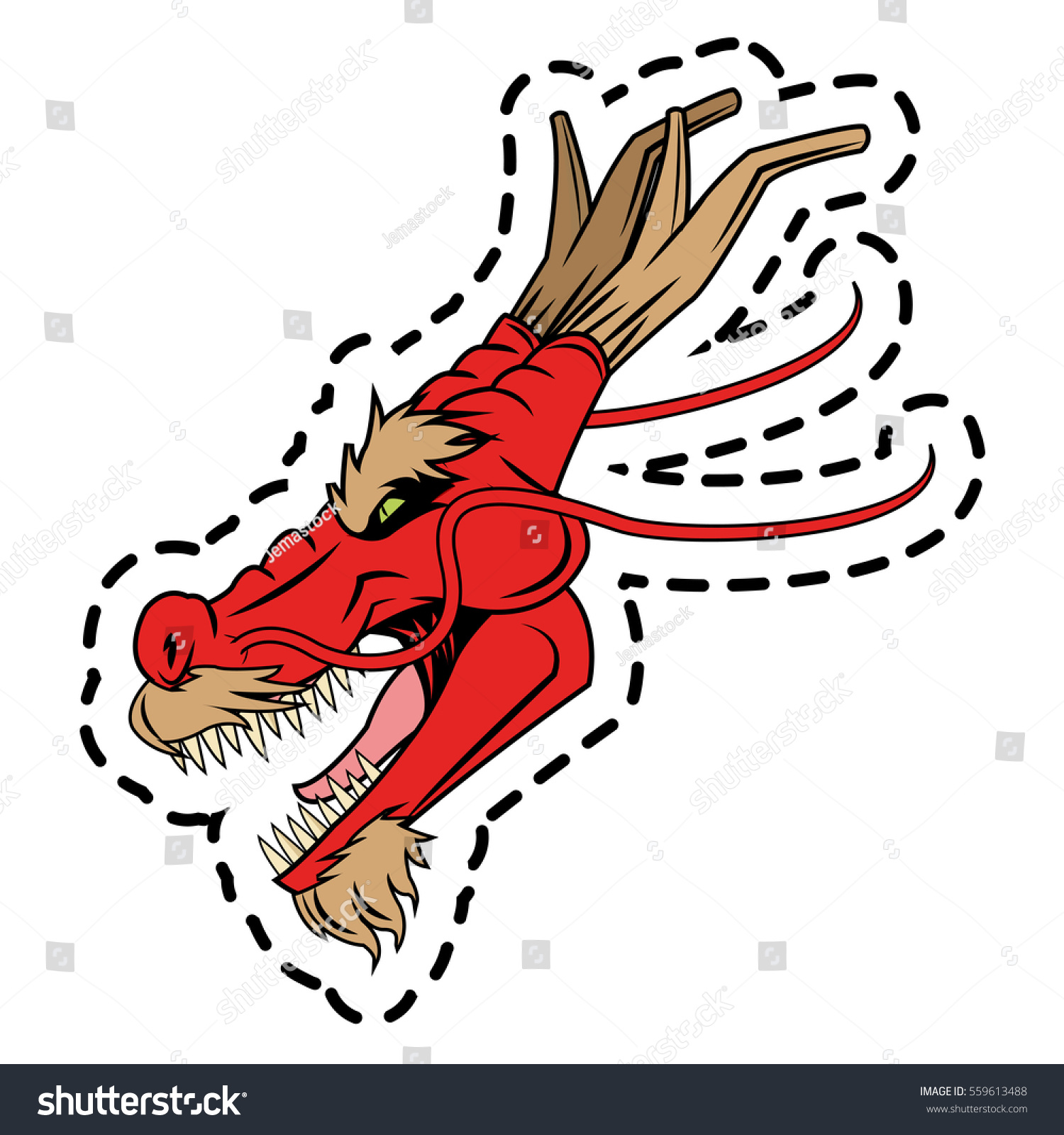 Dragon Cartoon Icon Stock Vector (Royalty Free) 559613488 | Shutterstock