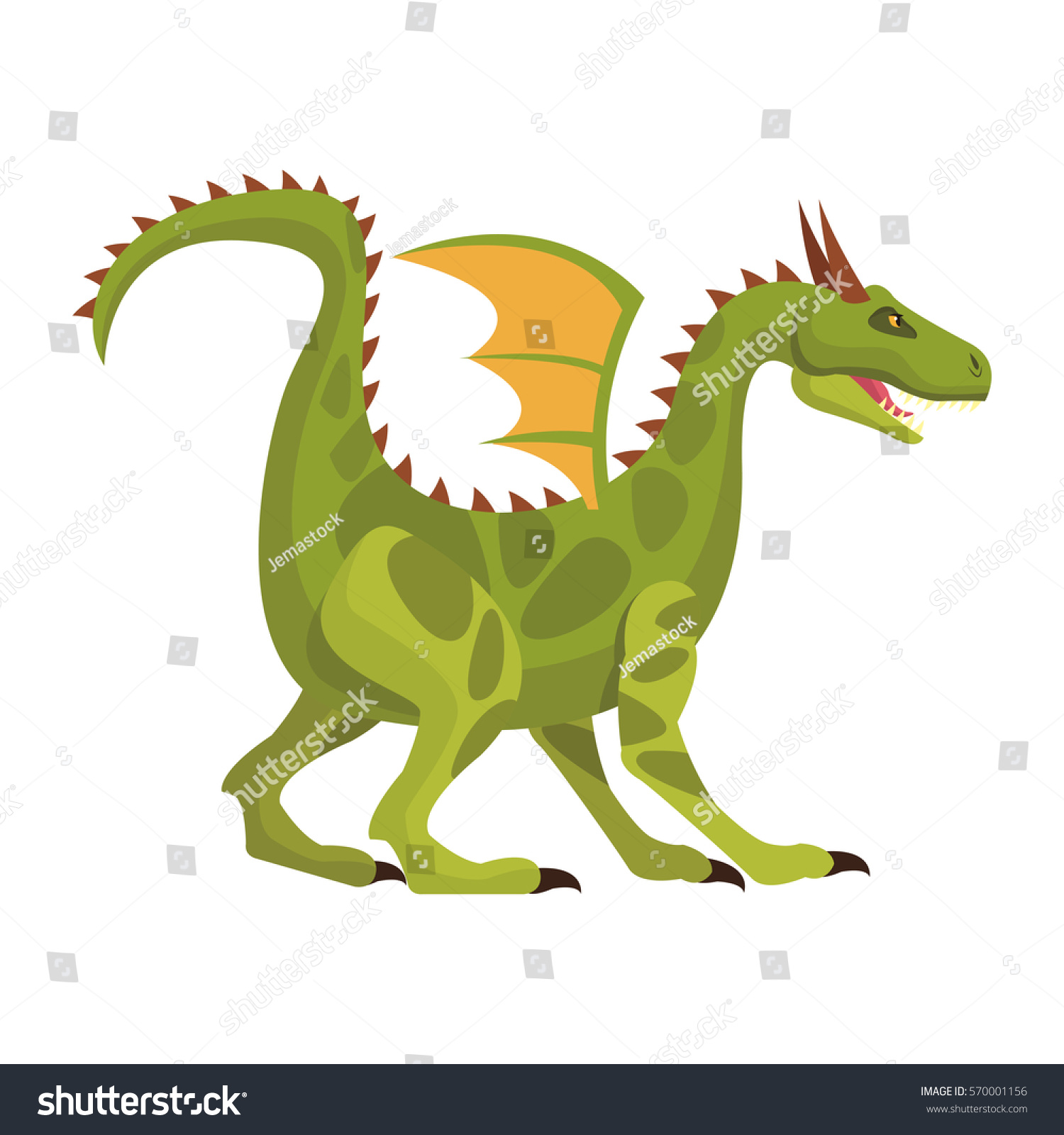 Dragon Cartoon Icon Stock Vector (Royalty Free) 570001156 | Shutterstock