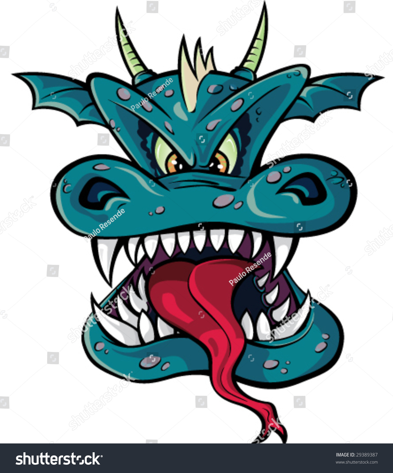 Dragon Head Stock Vector (Royalty Free) 29389387 | Shutterstock
