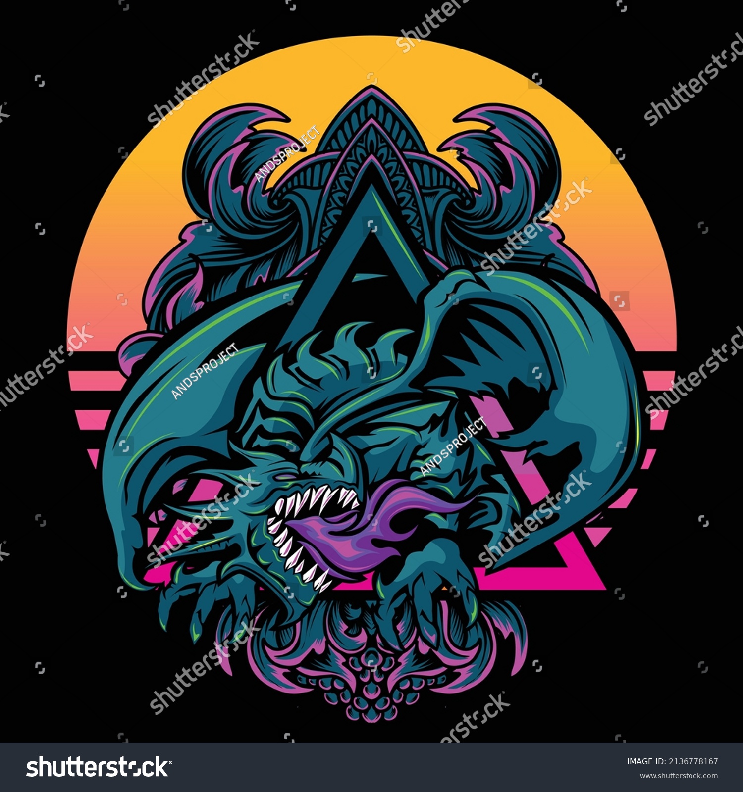 Dragon Spitting Fire Vector Illustration Stock Vector (Royalty Free ...
