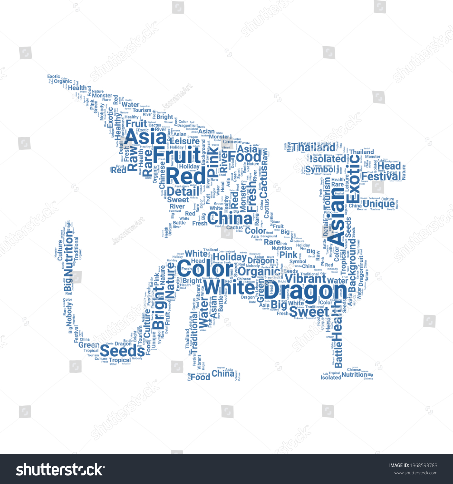 Dragon Word Cloud Tag Cloud About Stock Vector (Royalty Free ...