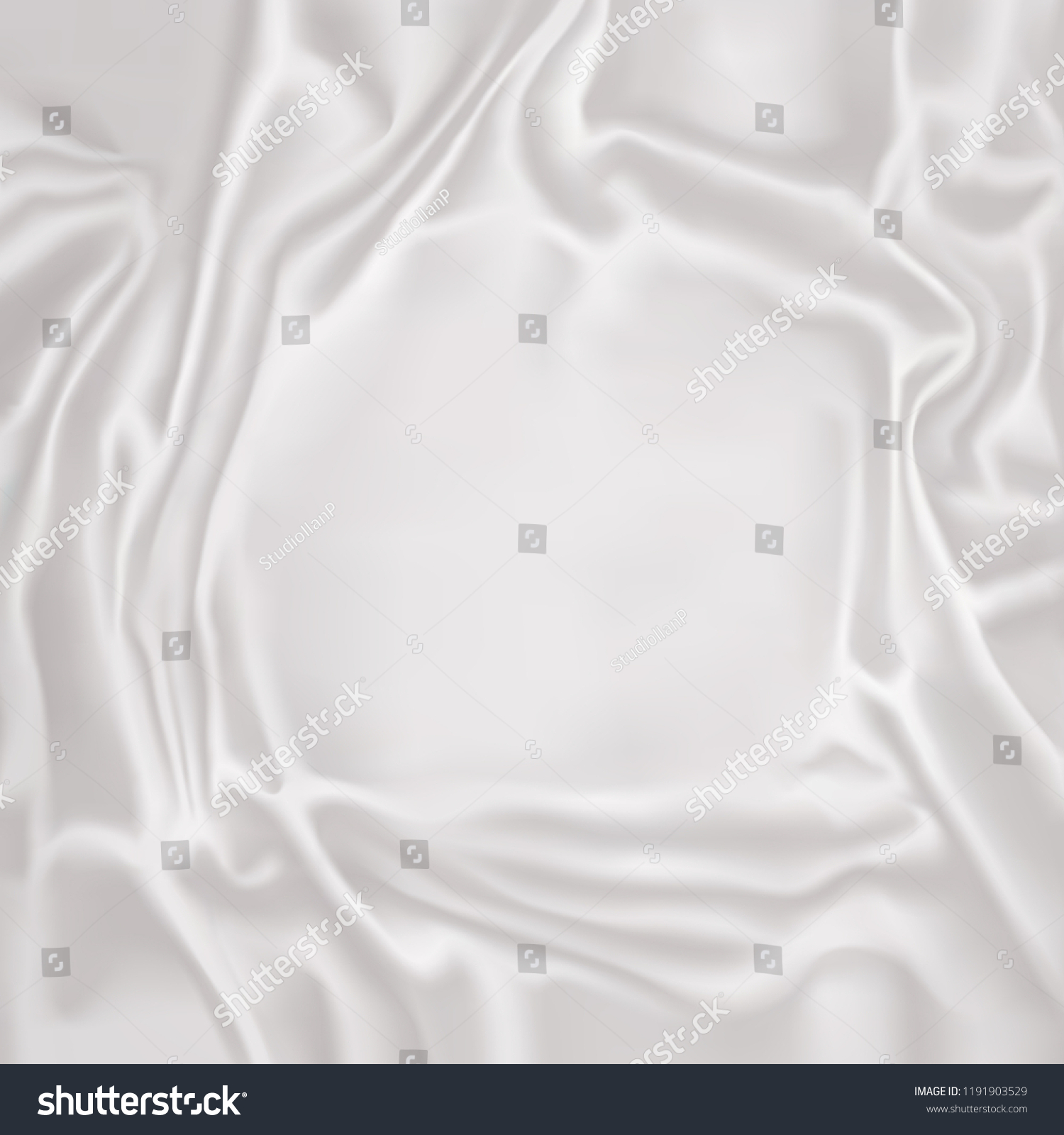 Drape White Vector 3d Realistic Illustration Stock Vector (Royalty Free ...