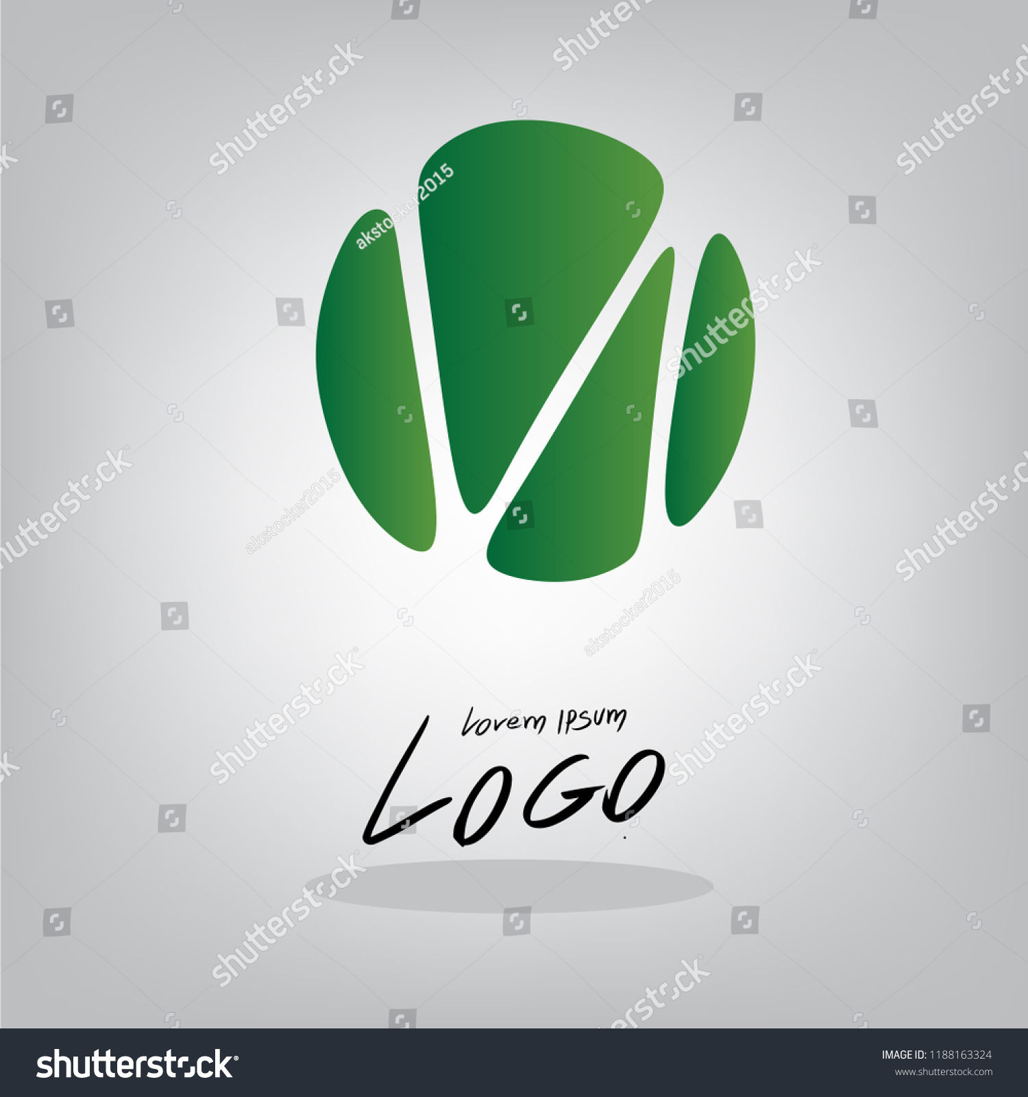 Draw By Hand Logo Abstract Stock Vector (Royalty Free) 1188163324