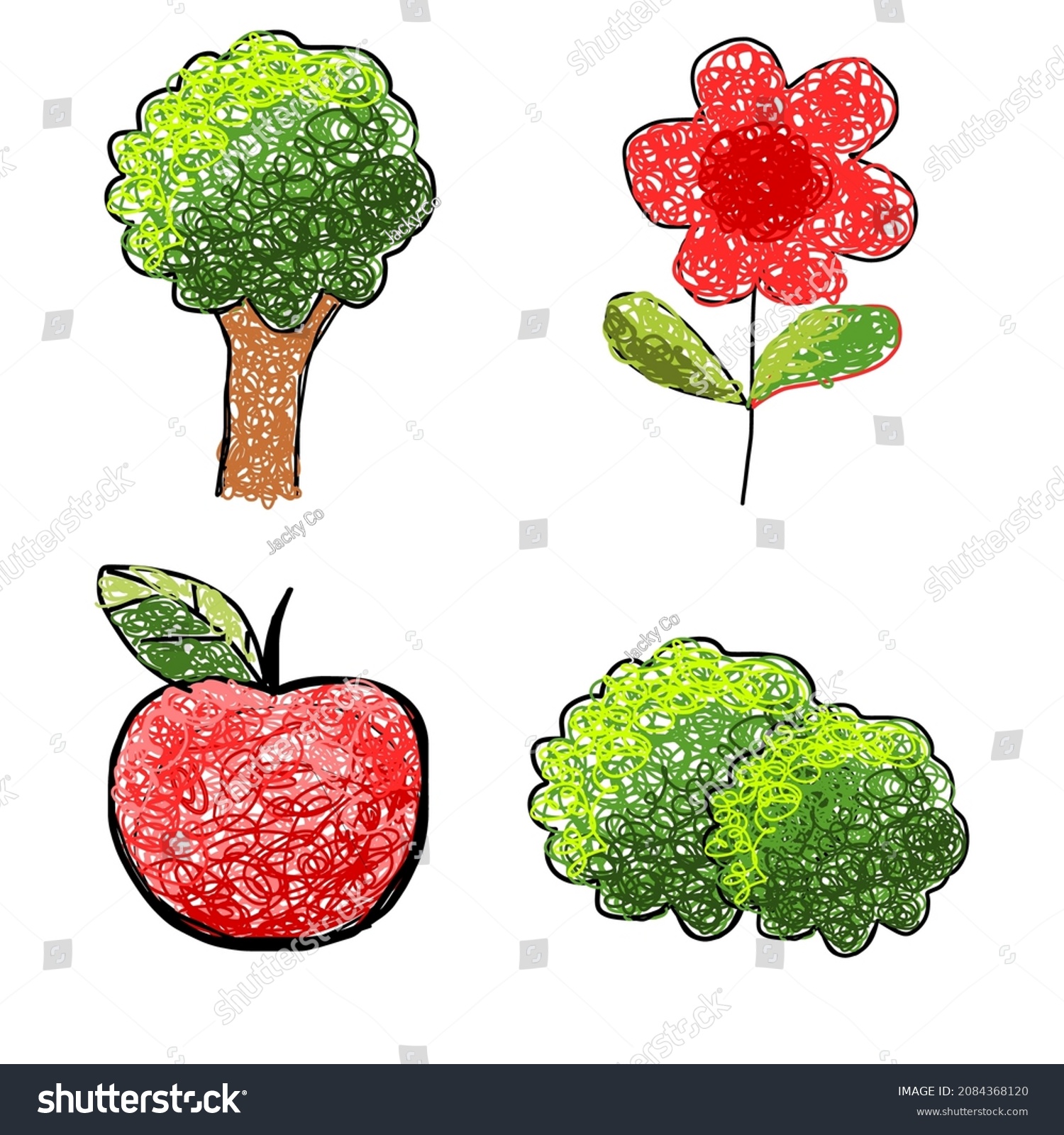 Draw Colored Fringe Lines Vector Stock Vector (Royalty Free) 2084368120
