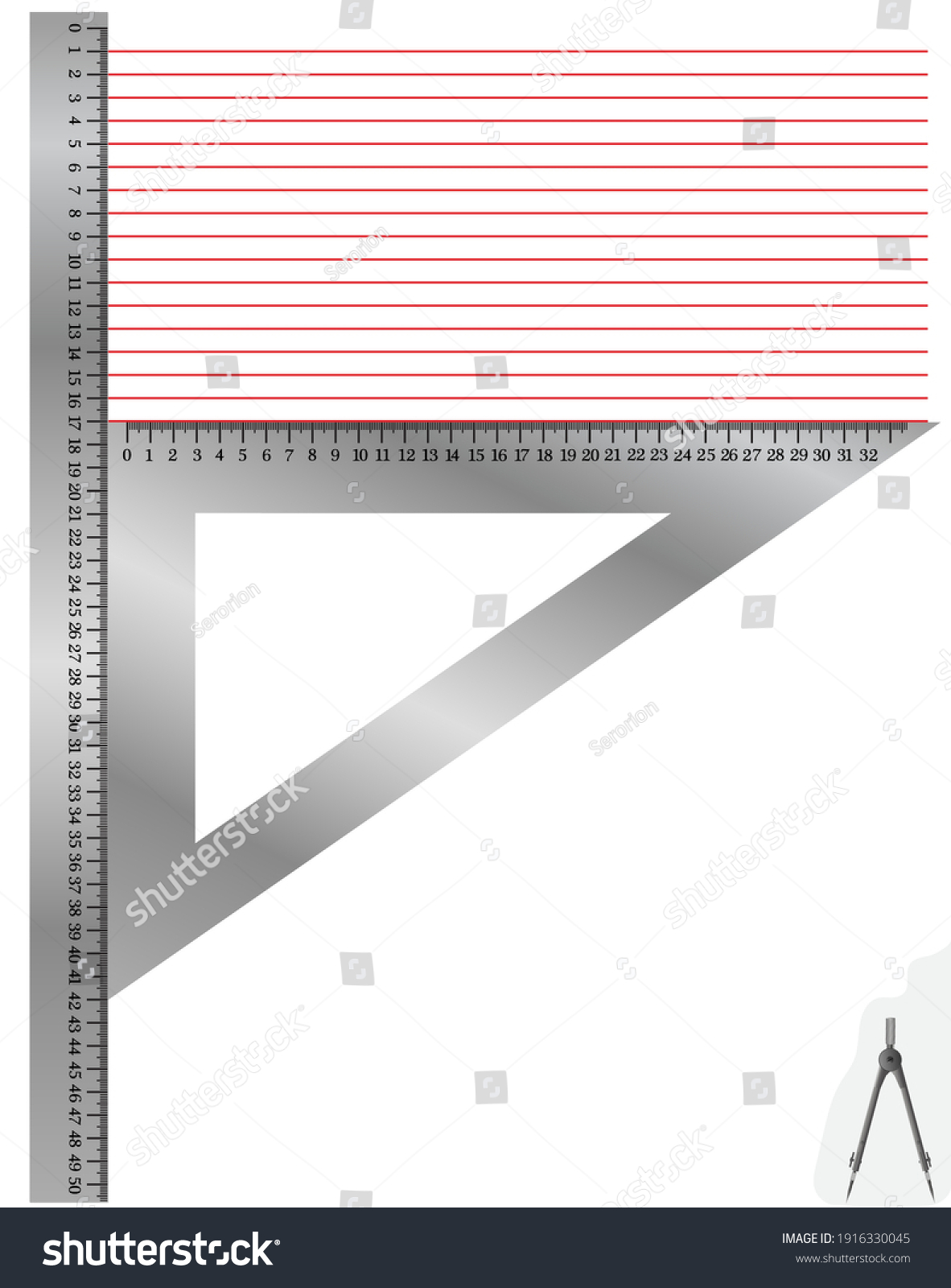 Draw Parallel Lines On Landscape Sheet Stock Vector (Royalty Free ...