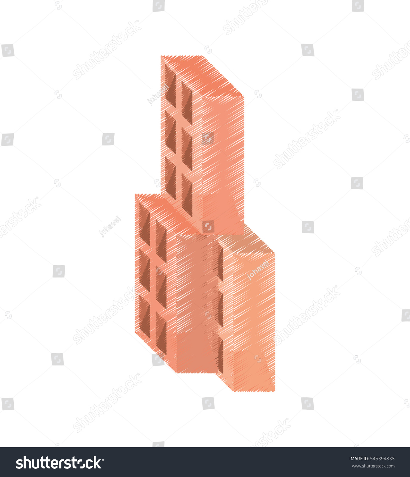 Drawing Blocks Brick Construction Tool Vector Stock Vector (Royalty ...