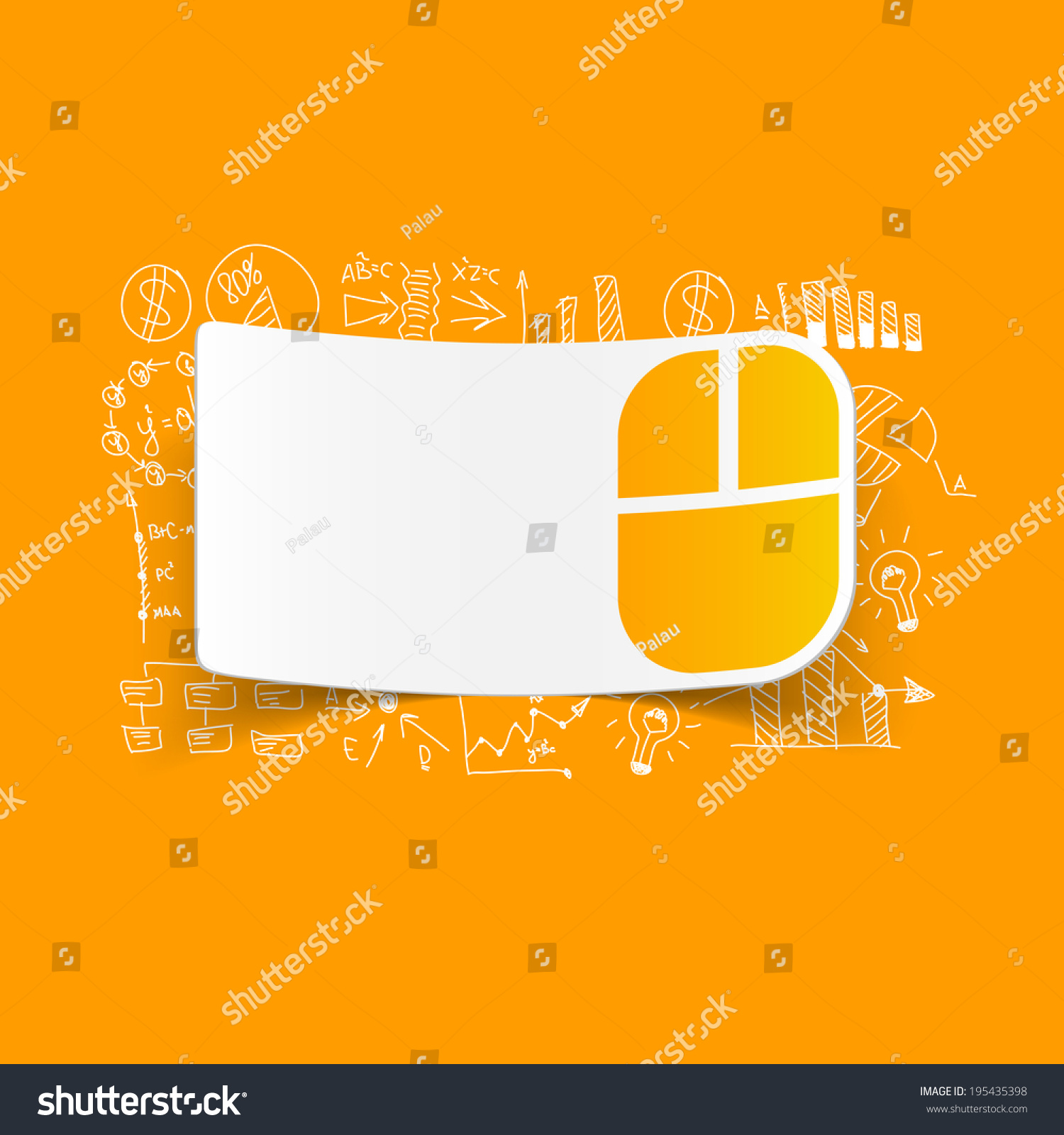 Drawing Business Formulas Mouse Stock Vector (Royalty Free) 195435398 ...