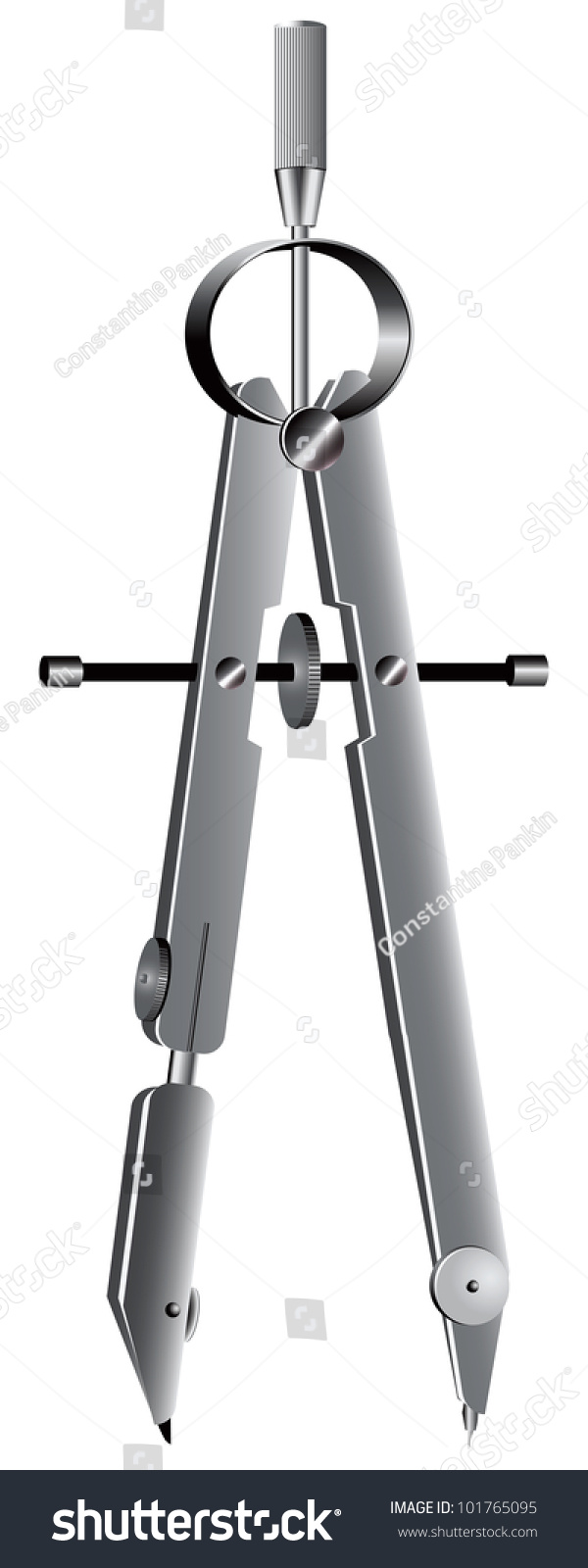 Drawing Compasses Graphic Design Vector Illustration Stock Vector ...