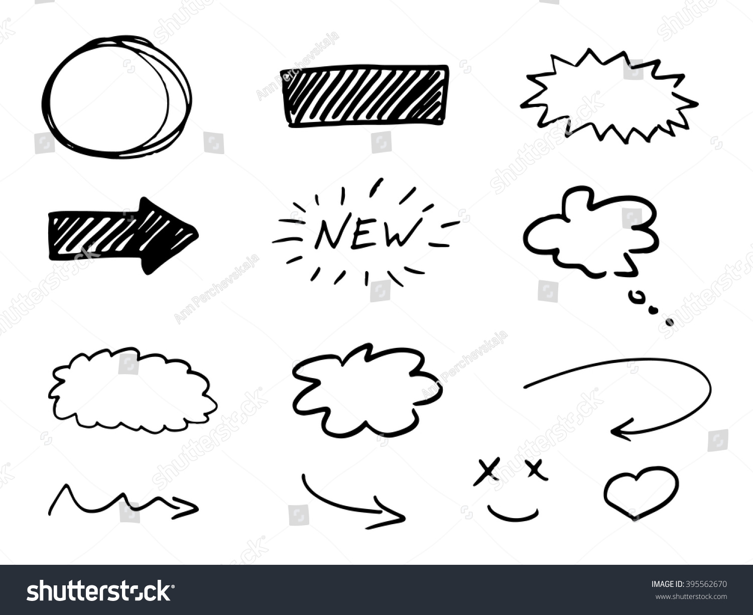 Drawing Design Elements Signature Collection Stock Vector (Royalty Free ...