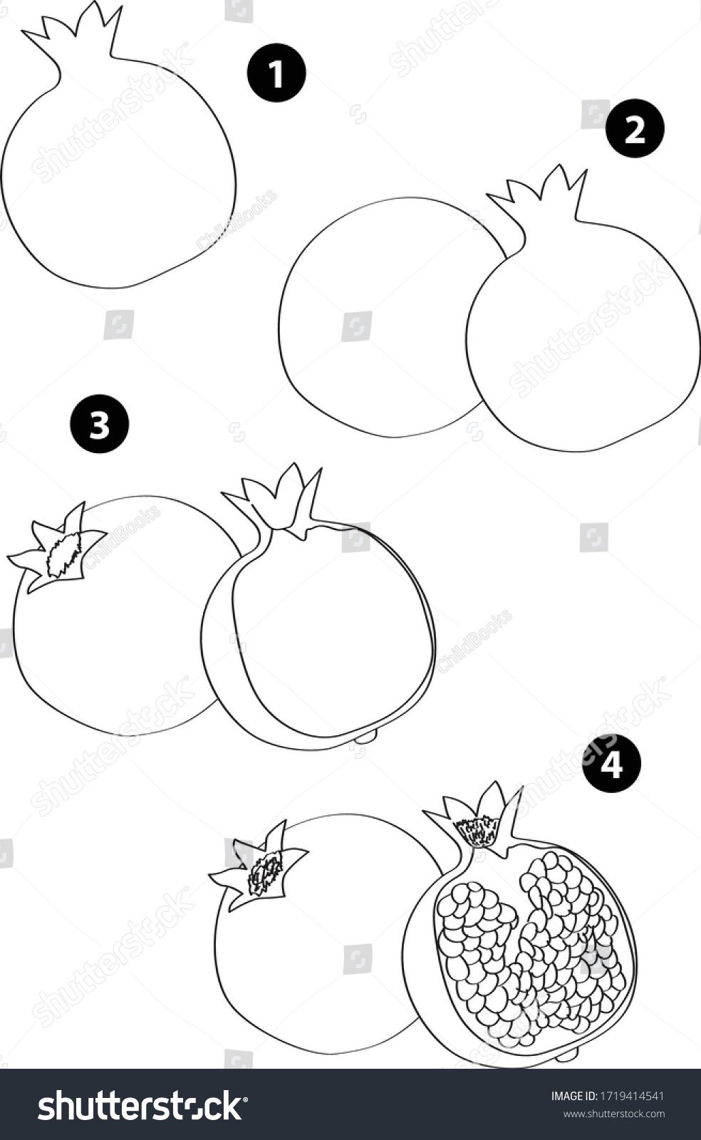 Drawing Learn Step By Step Tutorial Stock Vector (Royalty Free ...