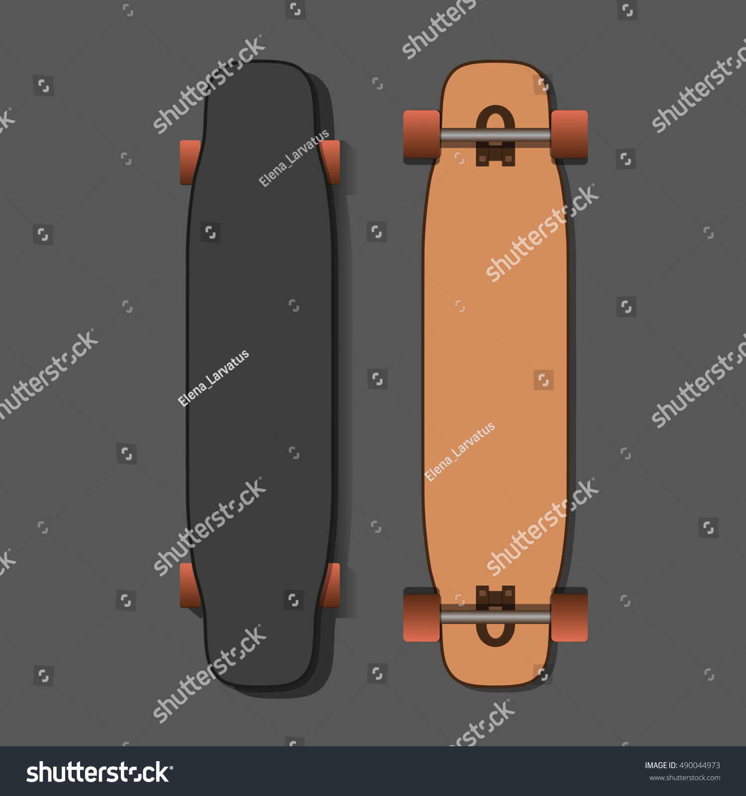Drawing Longboard Vector Sketch Longboard Stock Vector (Royalty Free ...