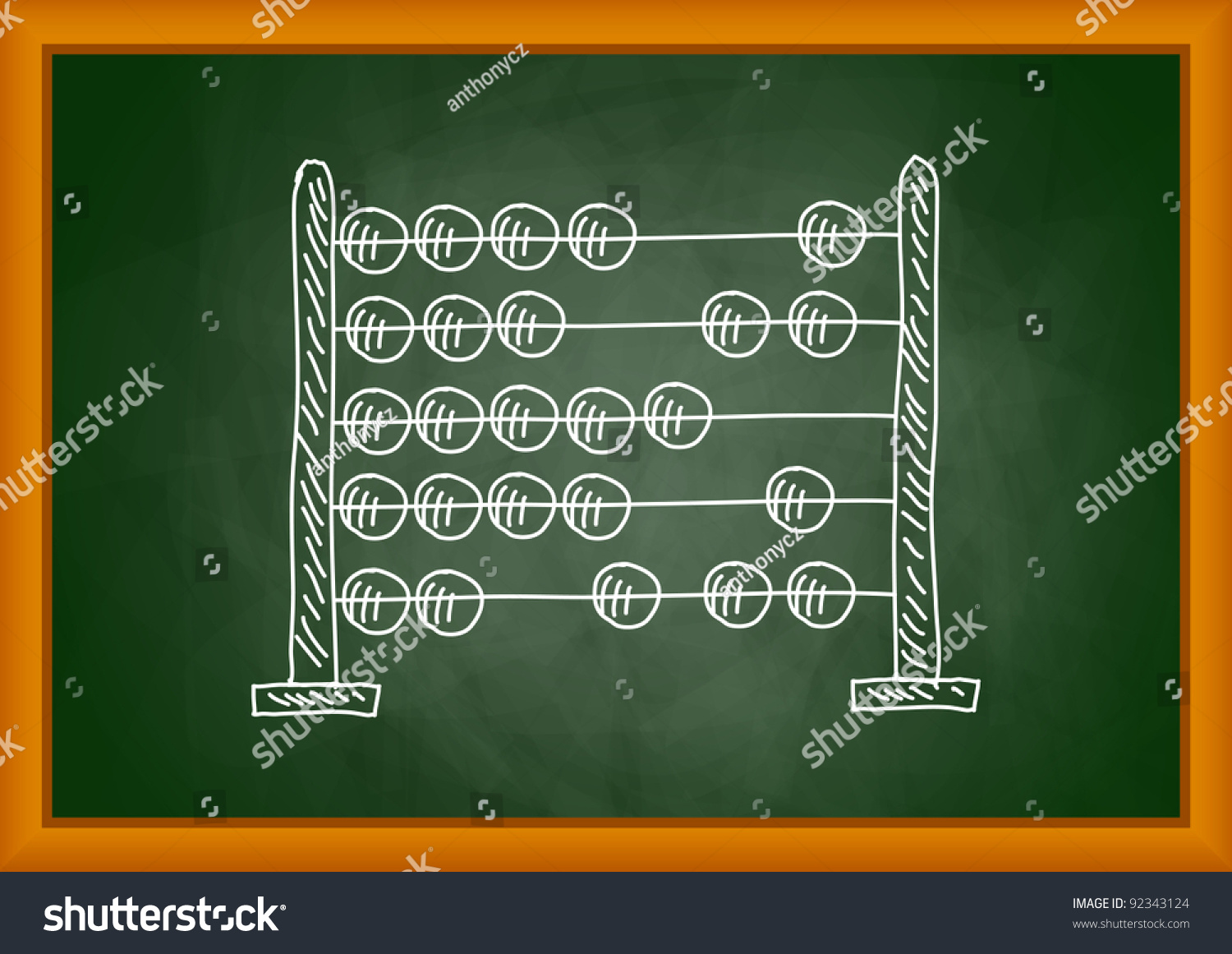 Drawing Abacus Stock Vector (Royalty Free) 92343124 | Shutterstock