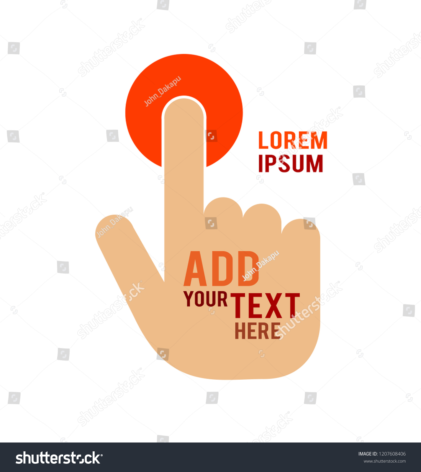 Drawing Pointer Finger Icon Vector Illustration Stock Vector (Royalty ...