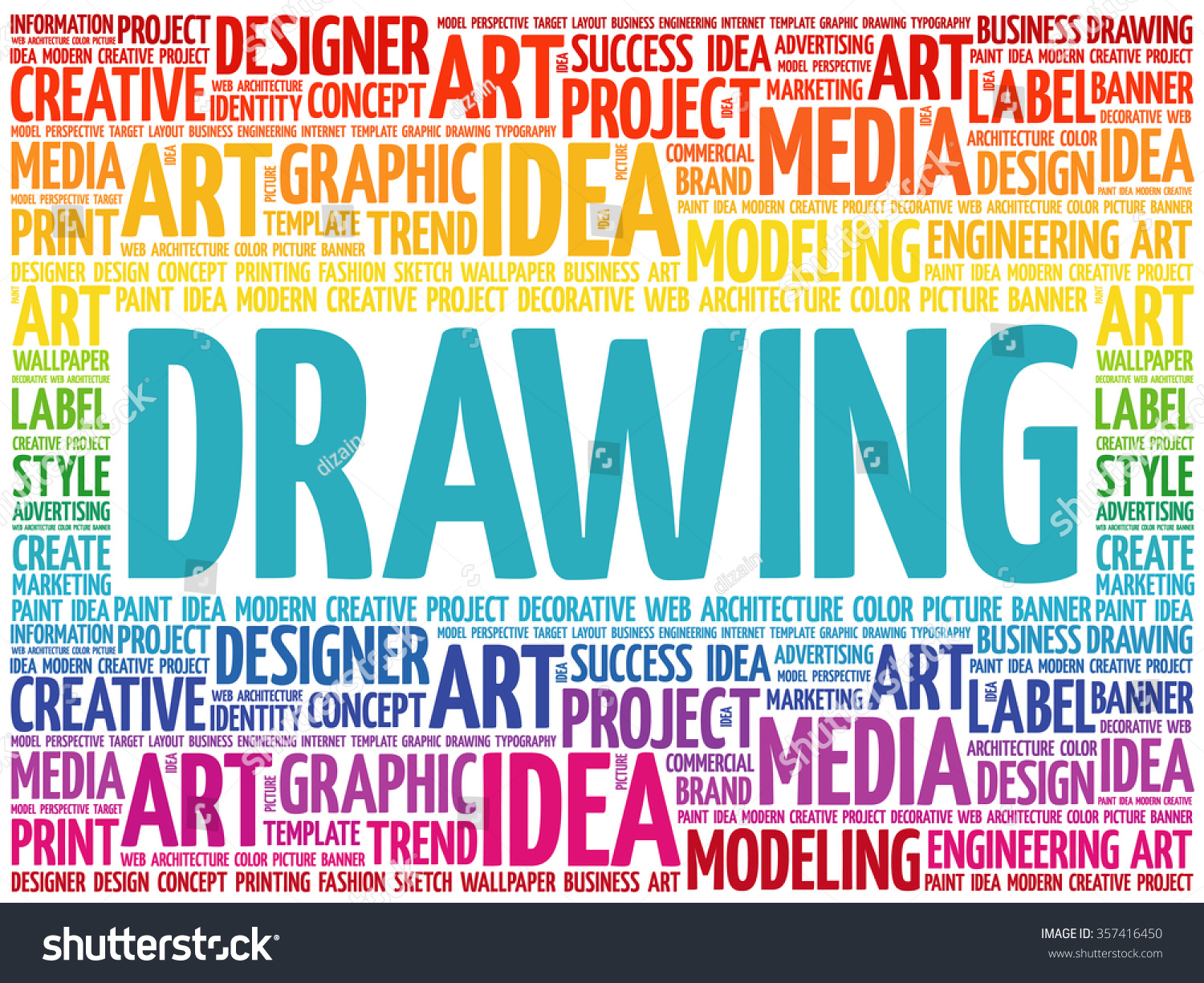 Drawing Word Cloud Creative Business Concept Stock Vector (Royalty Free ...